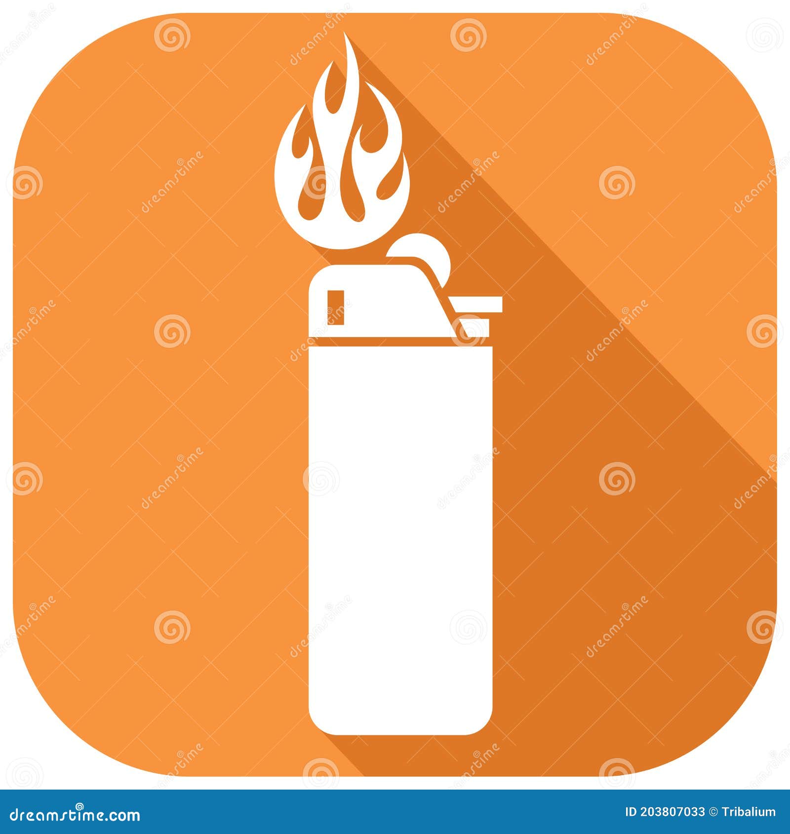 Lighter flat icon stock vector. Illustration of liquid - 203807033