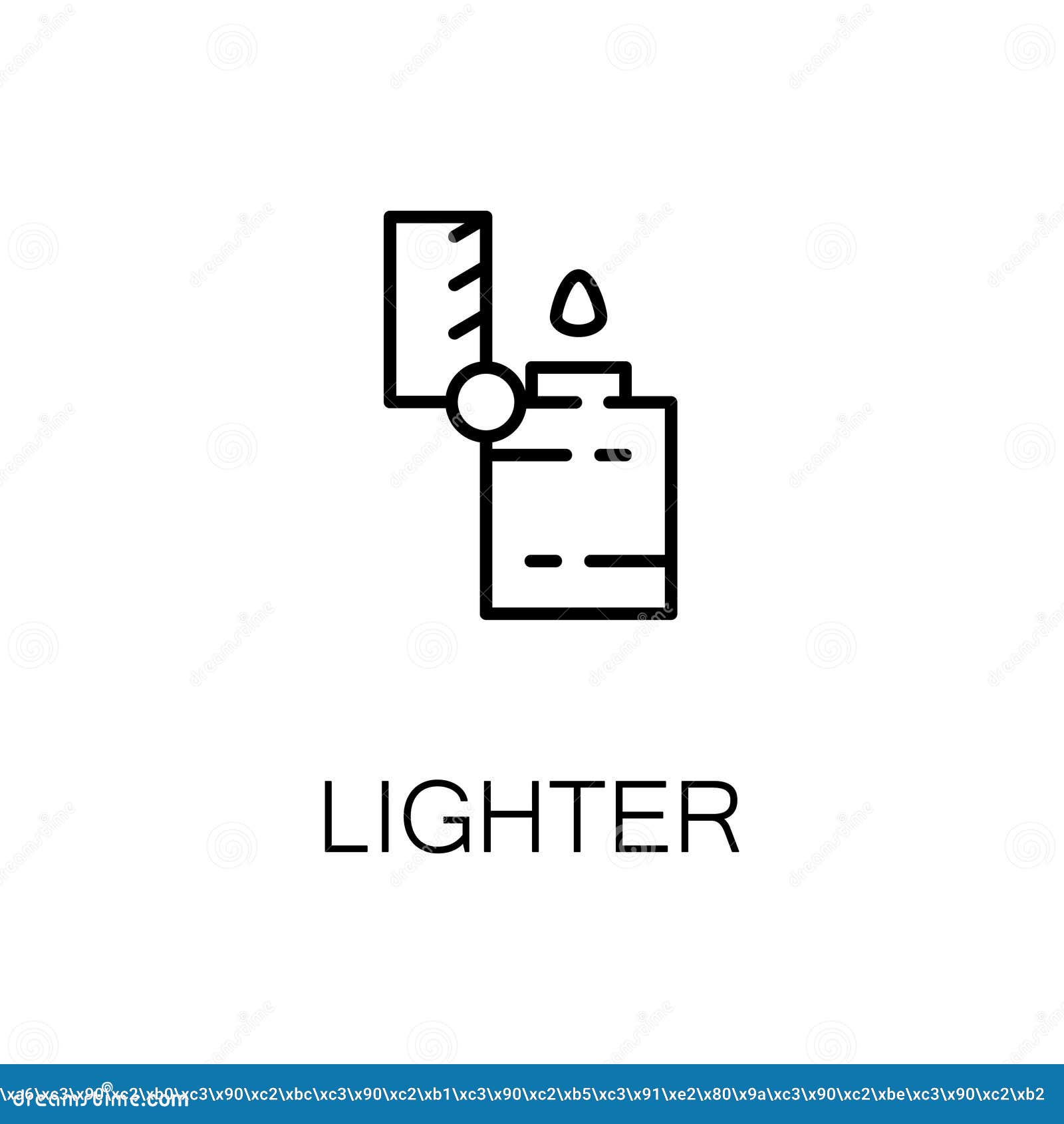 Lighter Flat Icon or Logo for Web Design. Stock Vector - Illustration ...
