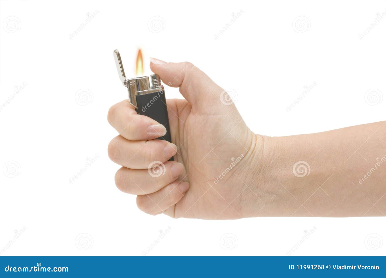 Lighter in a hand stock photo. Image of hand, finger - 11991268