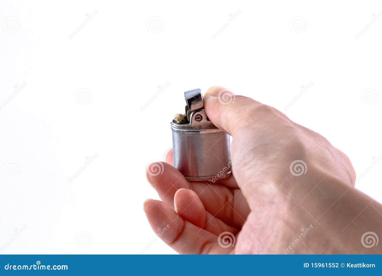 Lighter in hand stock photo. Image of brilliant, macro - 15961552
