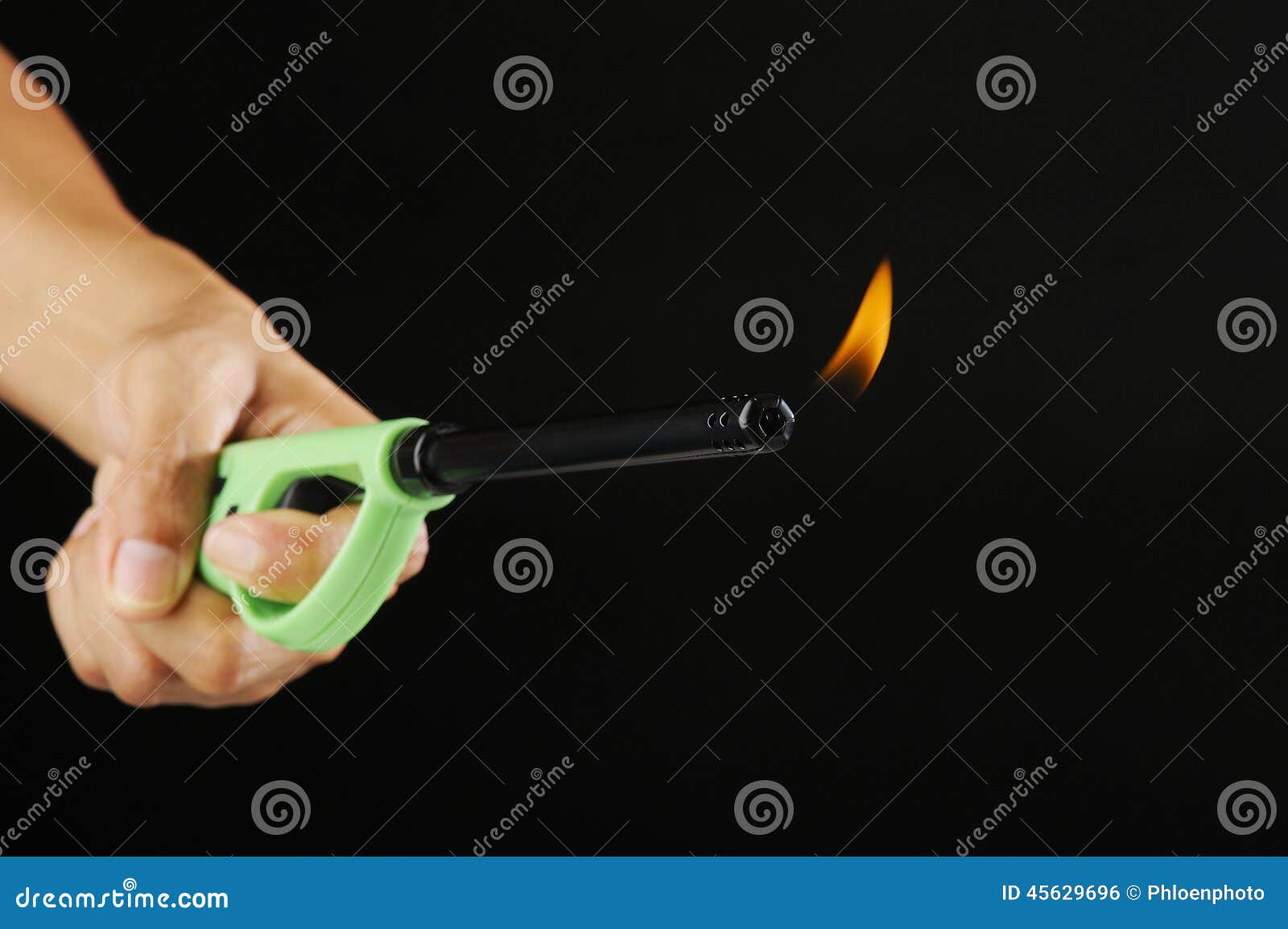 Lighter stock photo. Image of hand, fire, lighter, light - 45629696