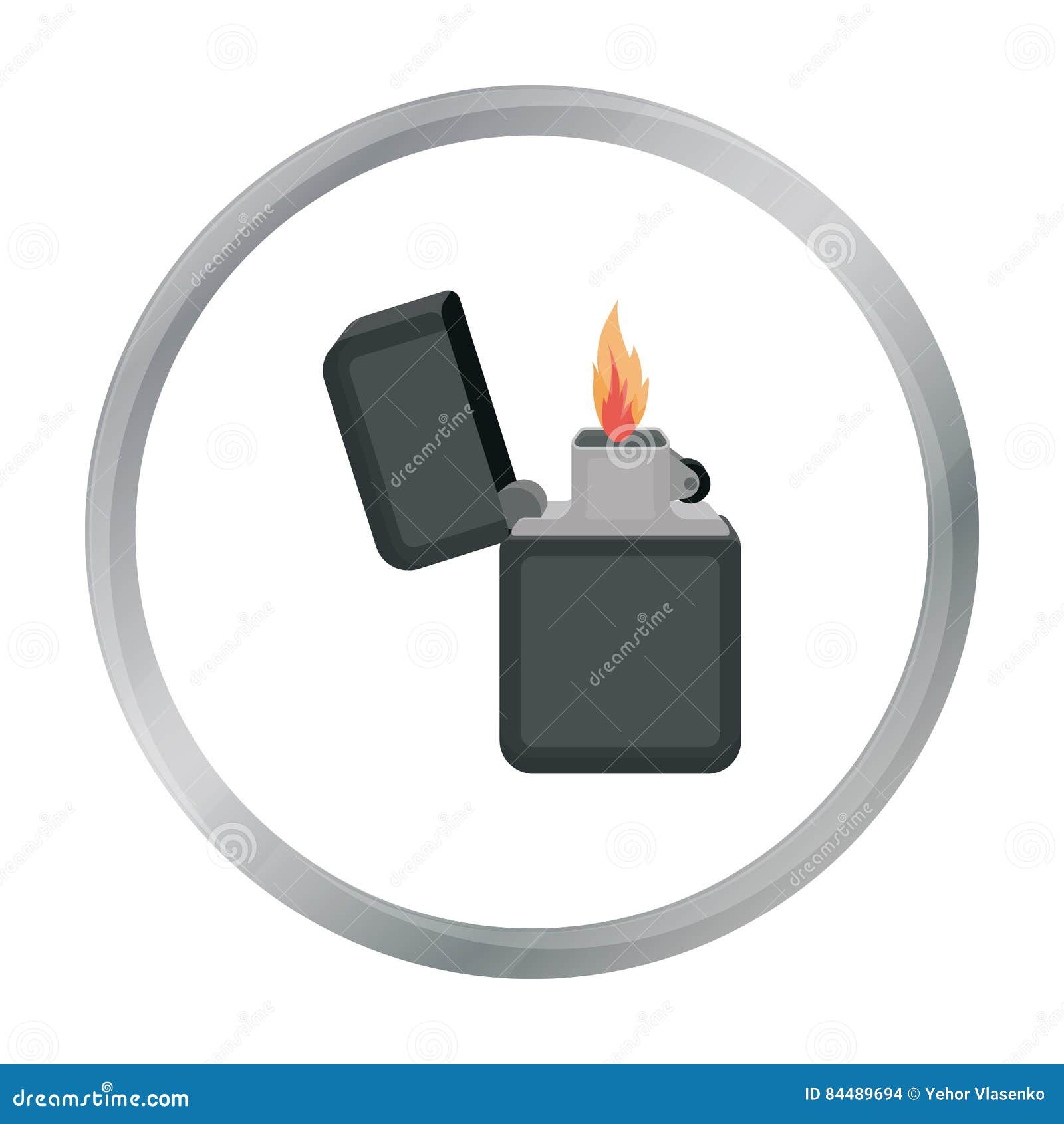 Lighter Icon in Cartoon Style Isolated on White Background. Light ...