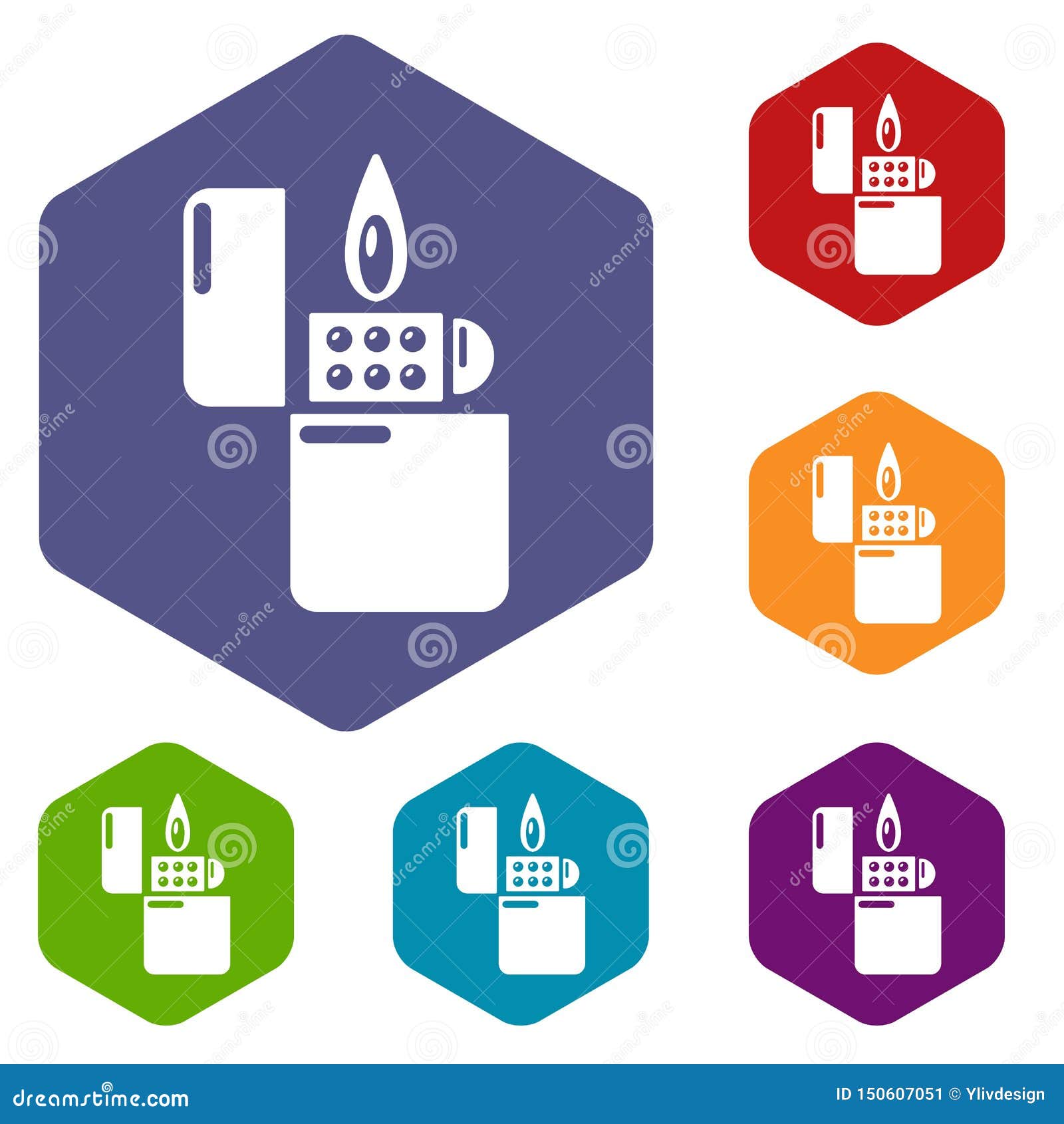 Lighter Icon, Simple Black Style Stock Vector - Illustration of simple ...