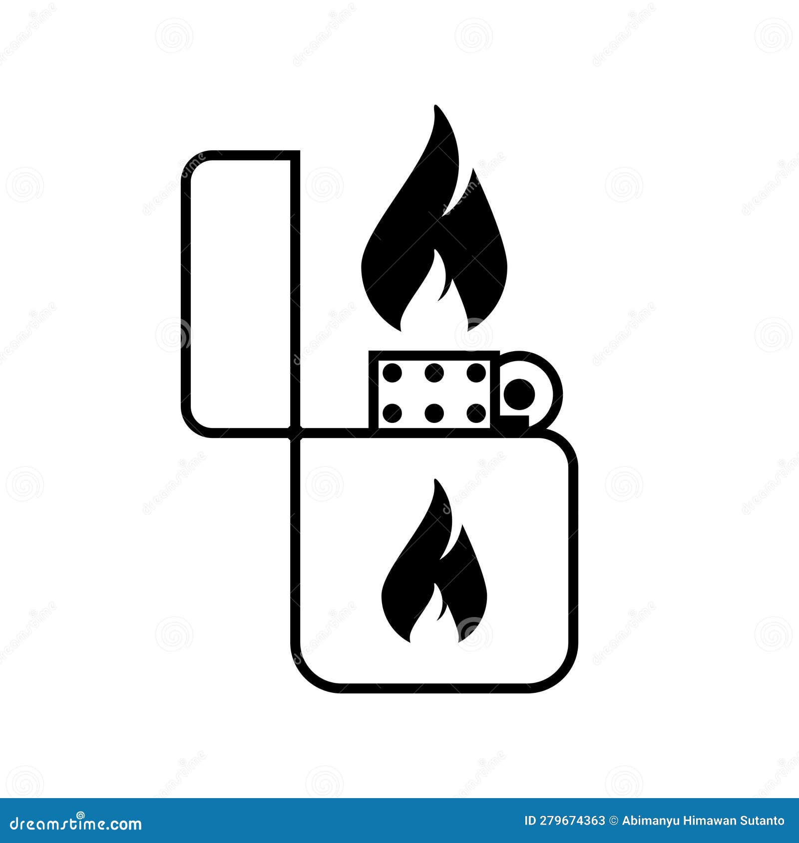 Lighter icon vector stock vector. Illustration of cigar - 279674363