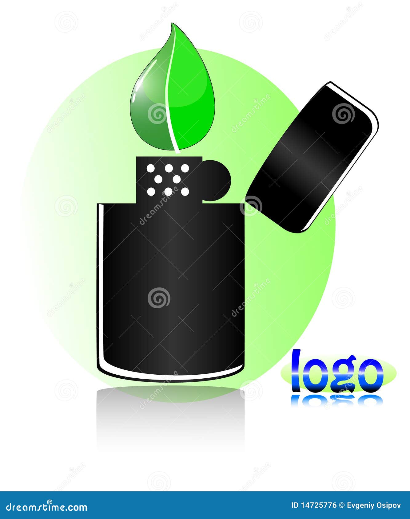 Lighter-logo stock vector. Illustration of pure, abstraction - 14725776