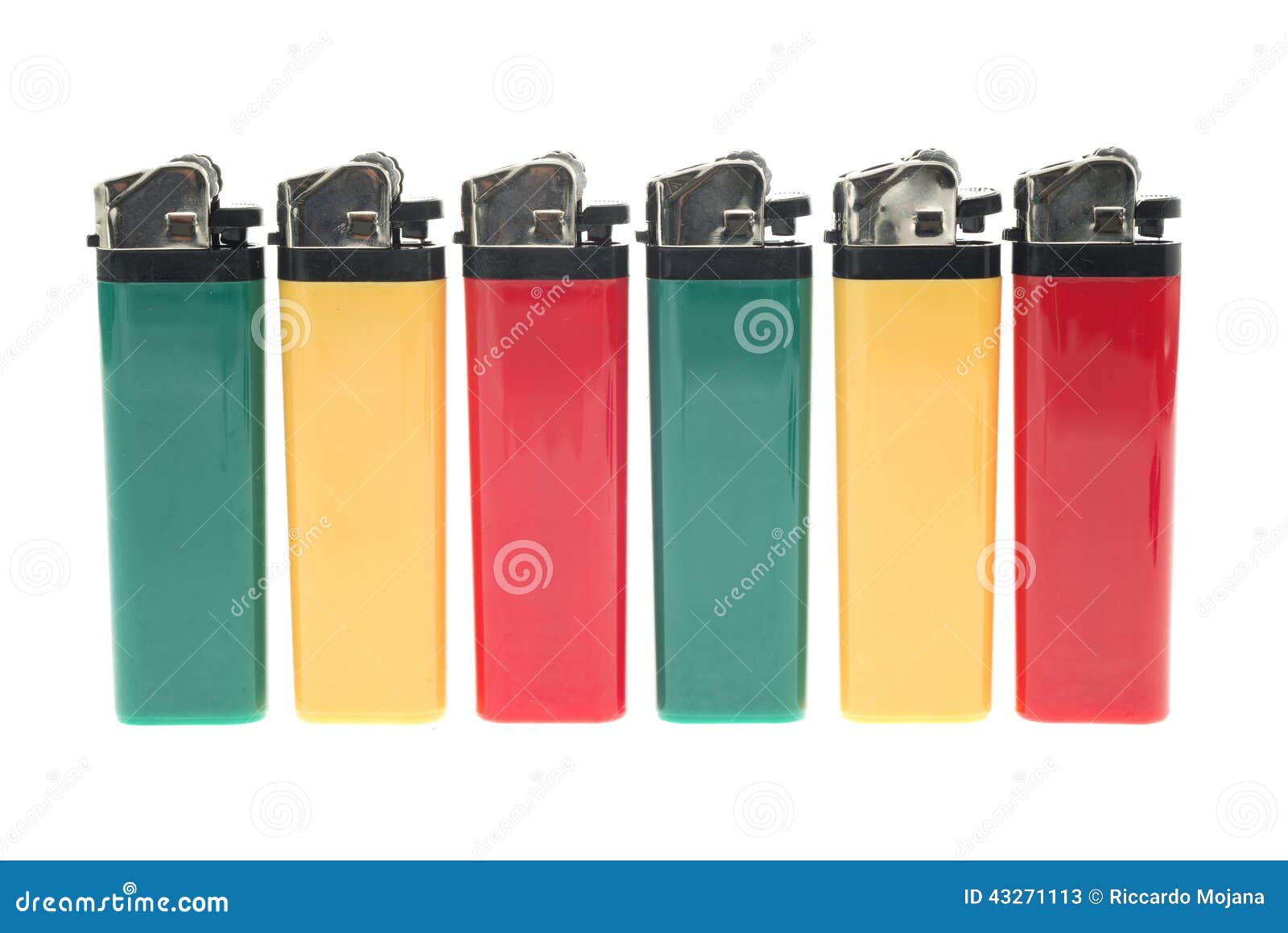 Lighter Set Isolated on White Stock Image - Image of fire, equipment ...