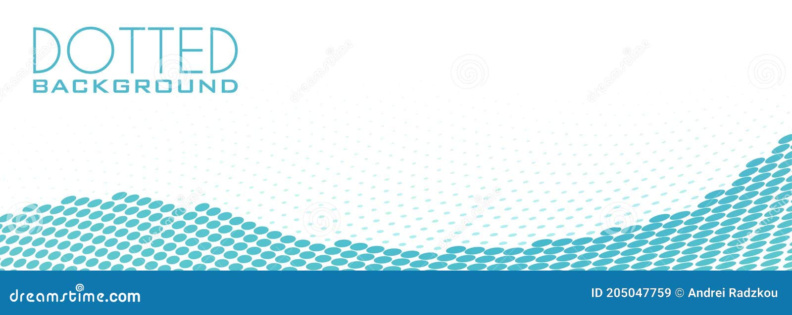 Bluish Cyan Color Background with Dotted Wave.Vector Pattern Stock ...