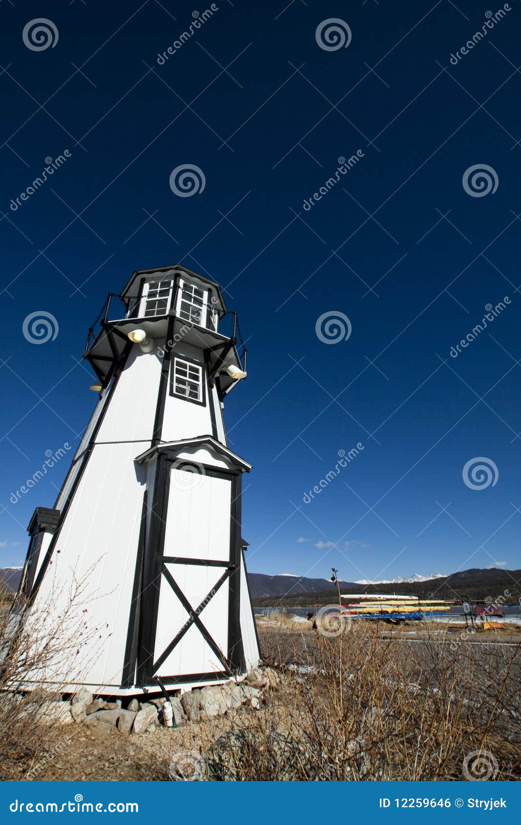 Lighthouse stock photo. Image of colorado, lake, north - 12259646