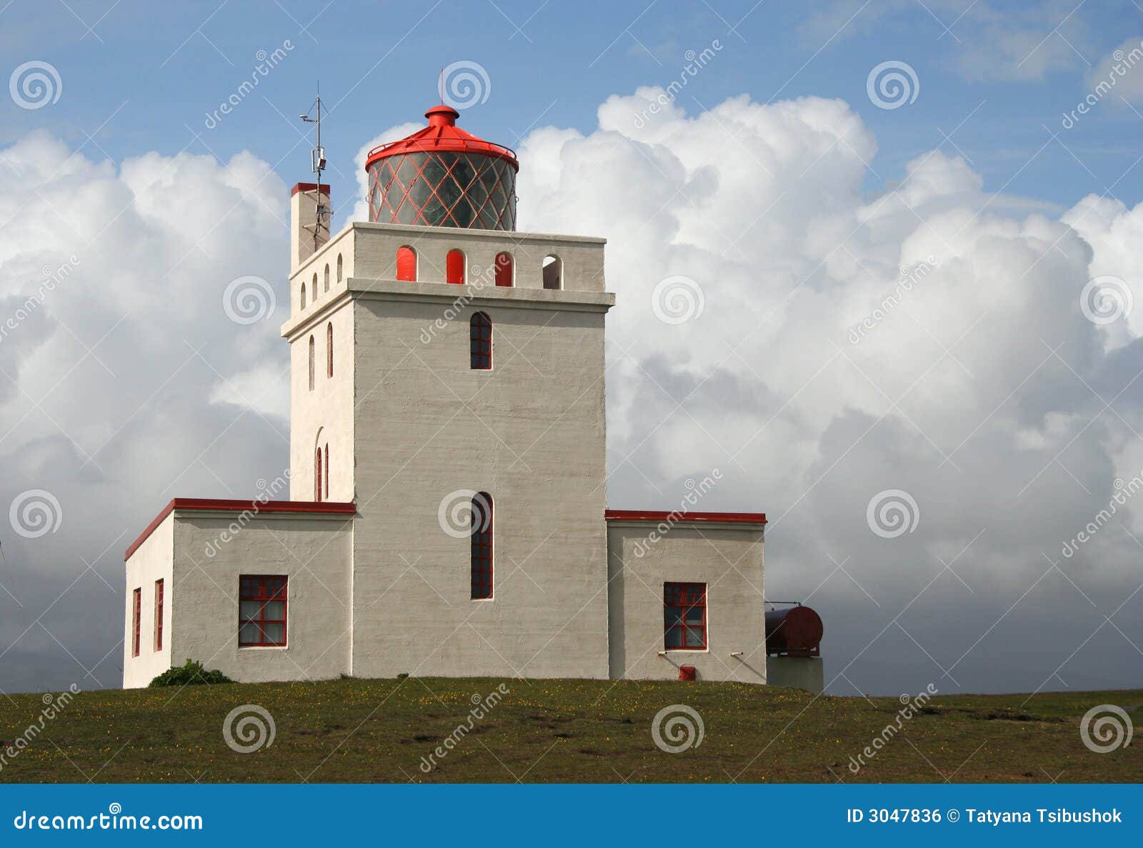 Lighthouse stock photo. Image of cape, land, rock, clouds - 3047836