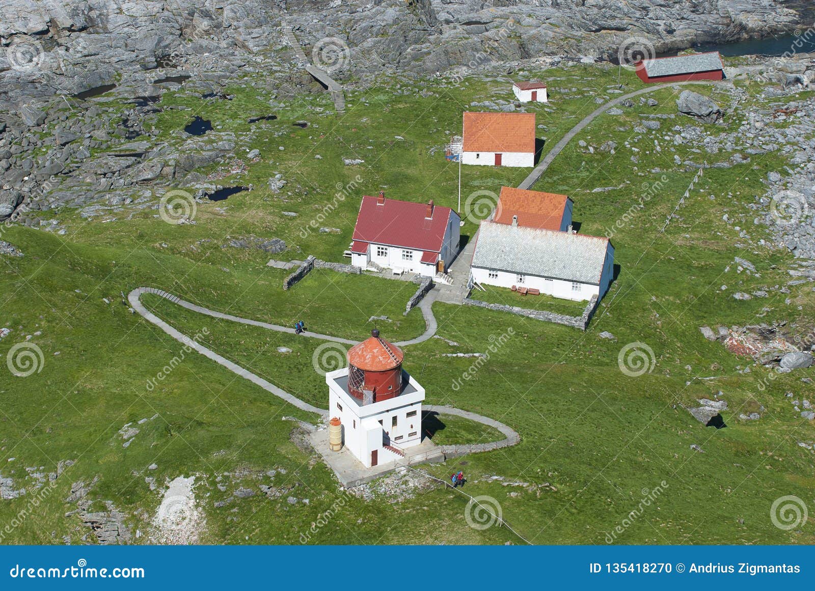 Lighthouse from the above stock photo. Image of atlantic - 135418270