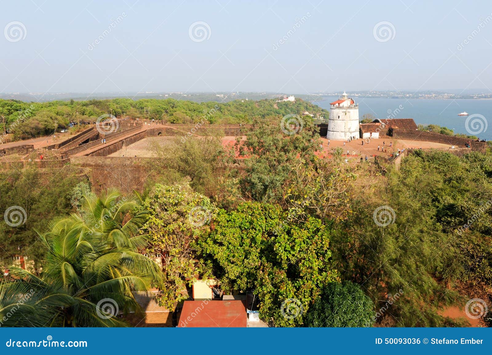 Lighthouse in Aguada Fort, Located Near Sinquerim Beach, Goa Stock ...