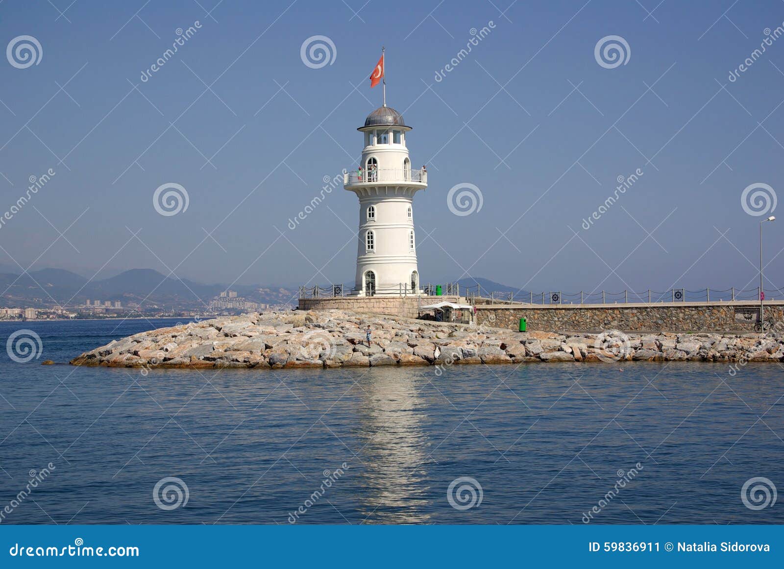 Lighthouse in Alanya in Turkey in Summer Day Editorial Photo - Image of ...