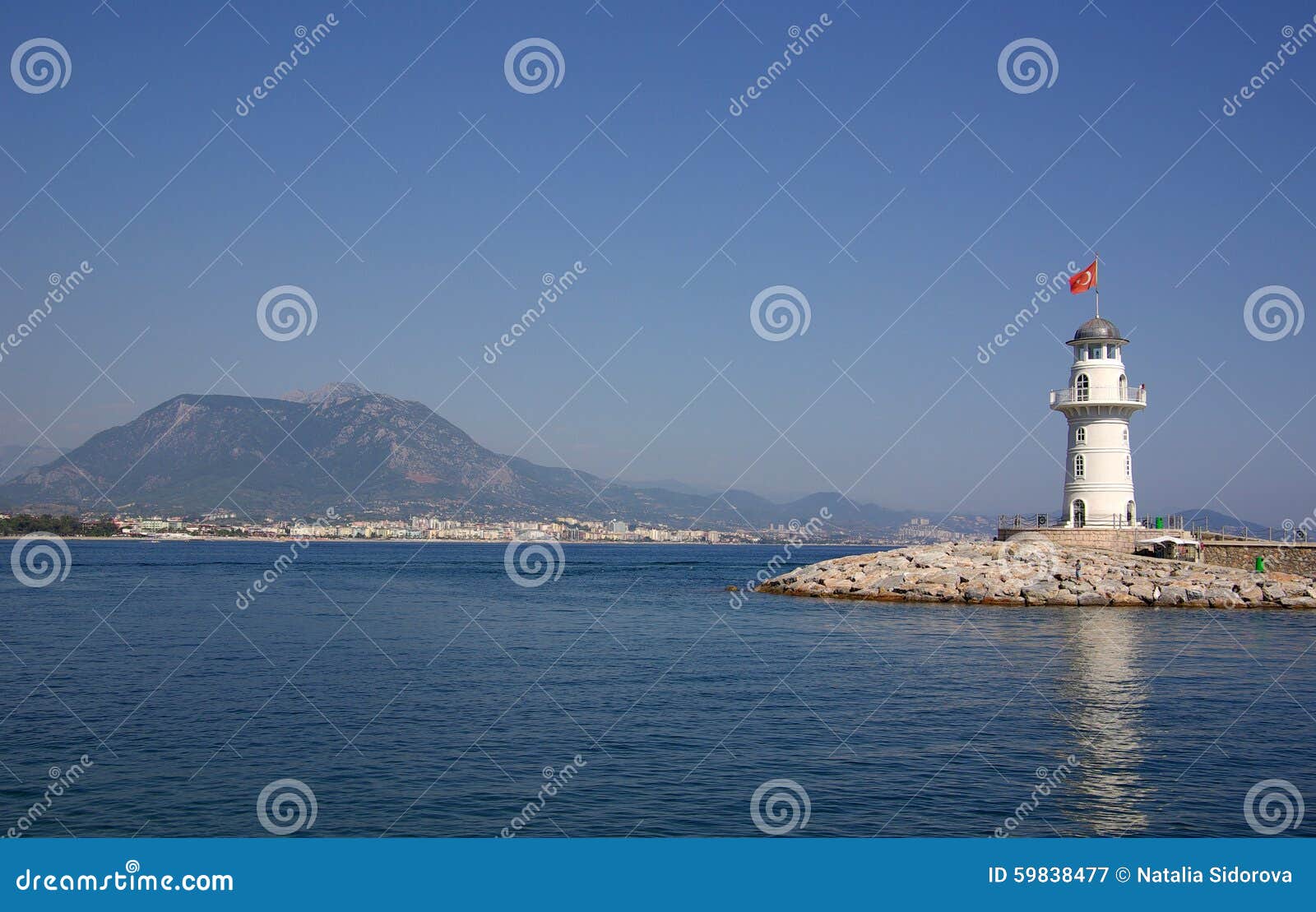 Lighthouse in Alanya in Turkey in Summer Day Editorial Photography ...