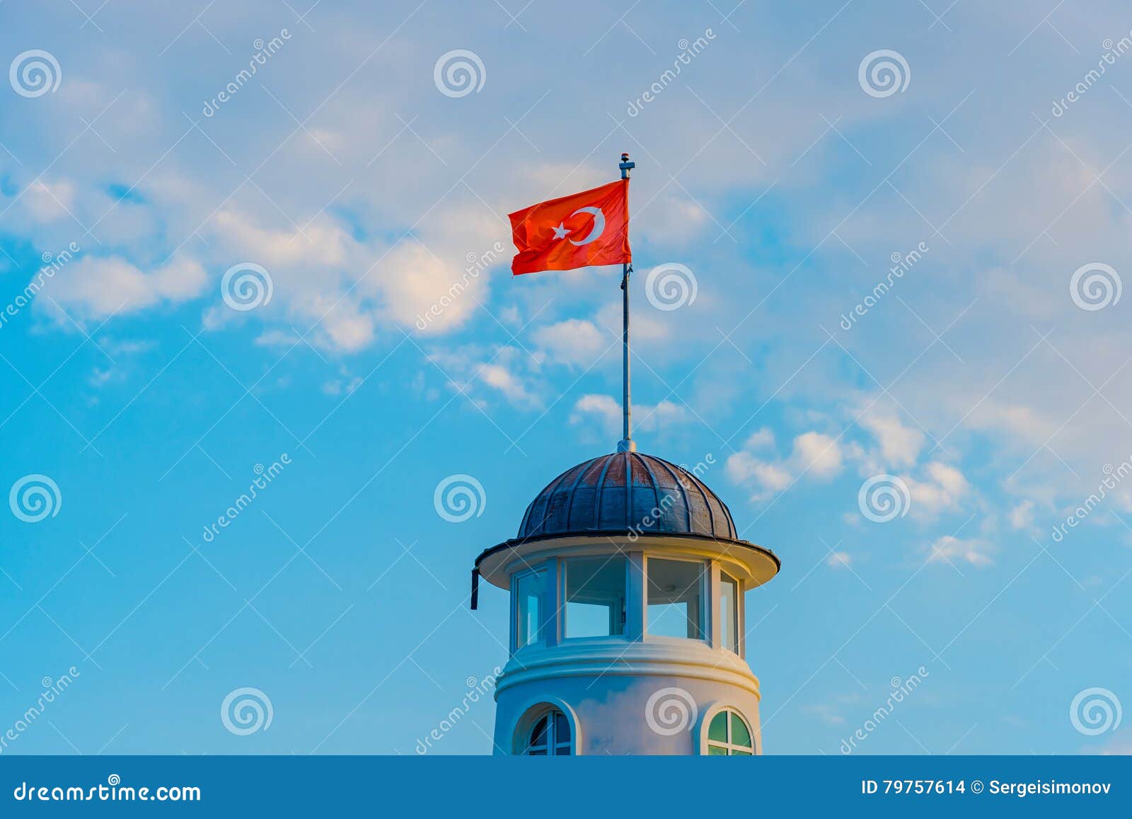 Lighthouse in Alanya, Turkey Stock Photo - Image of view, architecture ...