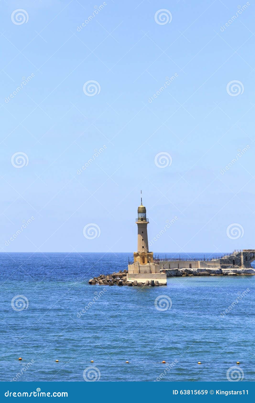 Lighthouse of Alexandria, Egypt Stock Image - Image of coast, ancient ...