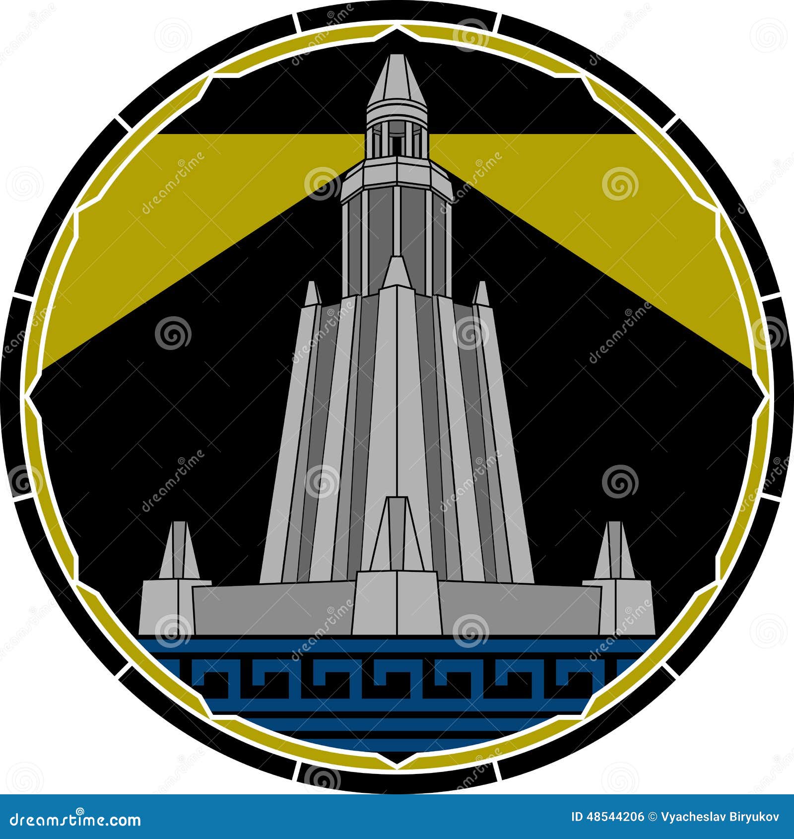 Lighthouse of Alexandria stock vector. Illustration of great - 48544206 Lighthouse of Alexandria stock vector. Illustration of great - 48544206