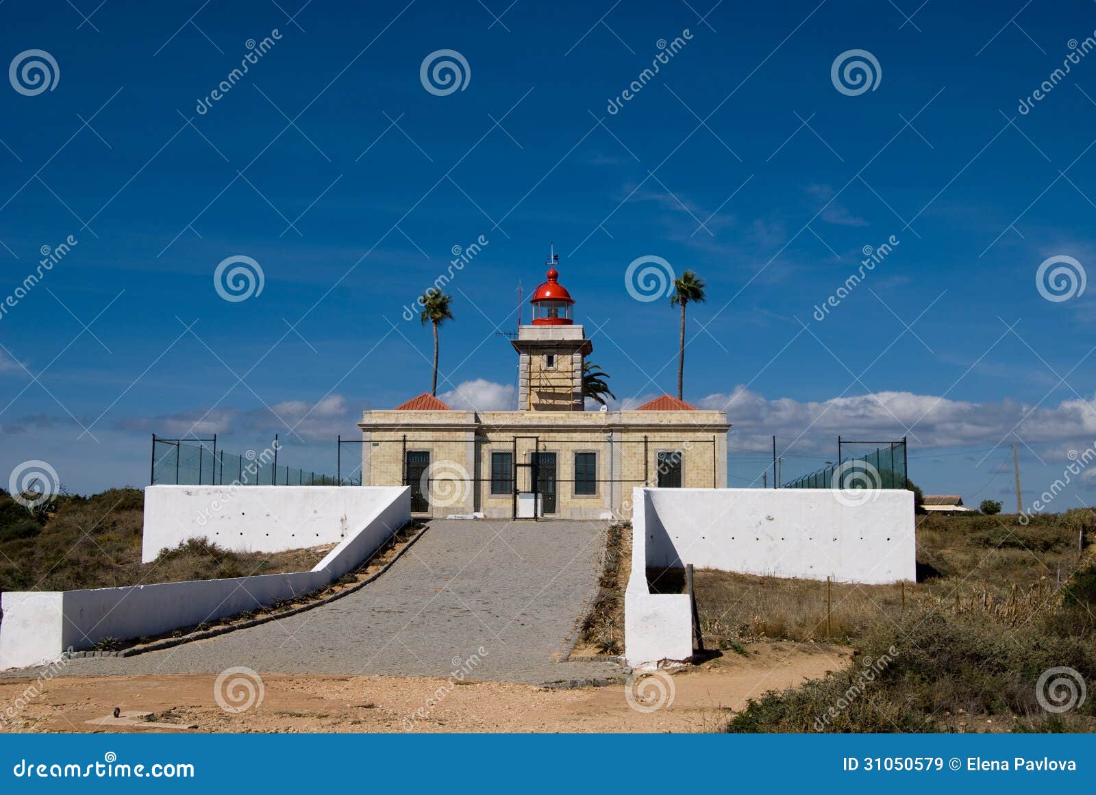 The Lighthouse in Algarve, Portugal Stock Image - Image of portugal ...