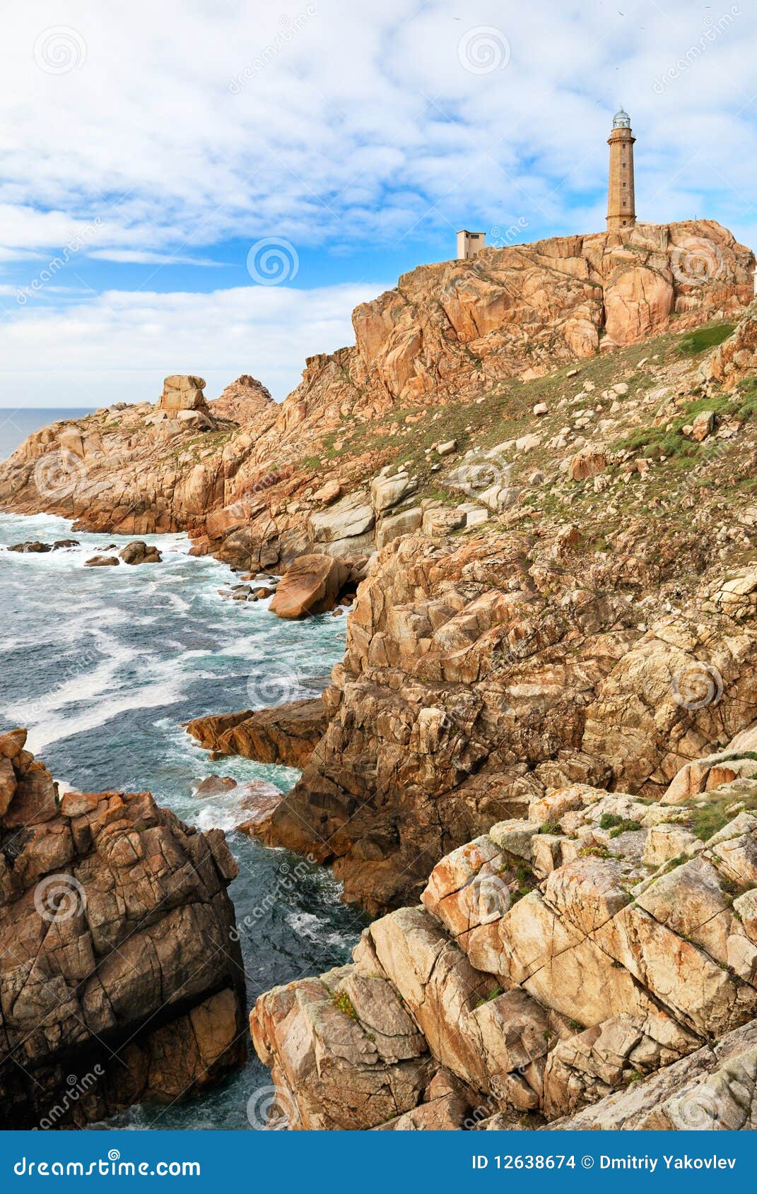 Lighthouse on the Atlantic Ocean Stock Photo - Image of generic ...