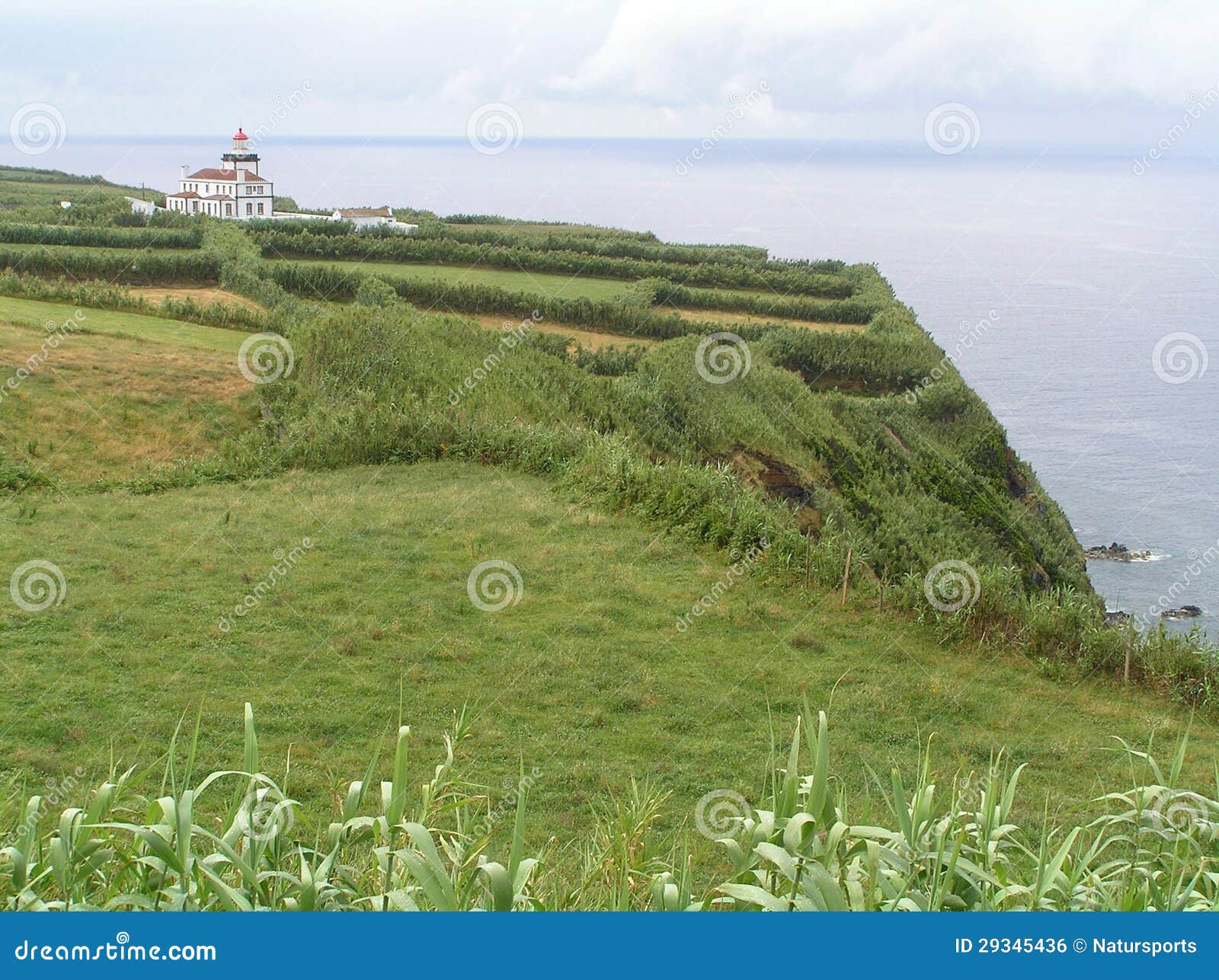 Lighthouse in Azores stock photo. Image of coast, landscape - 29345436