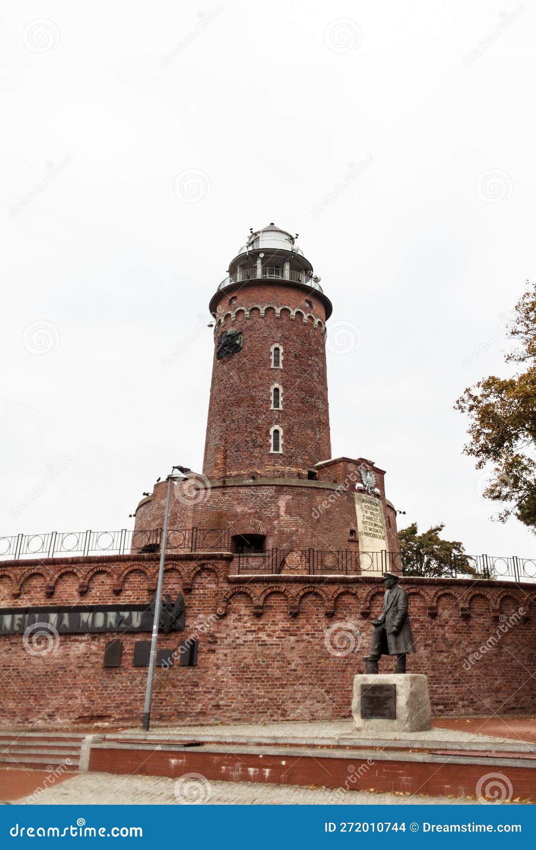 The Lighthouse on the Background of the Sky. Kolobrzeg, Poland ...