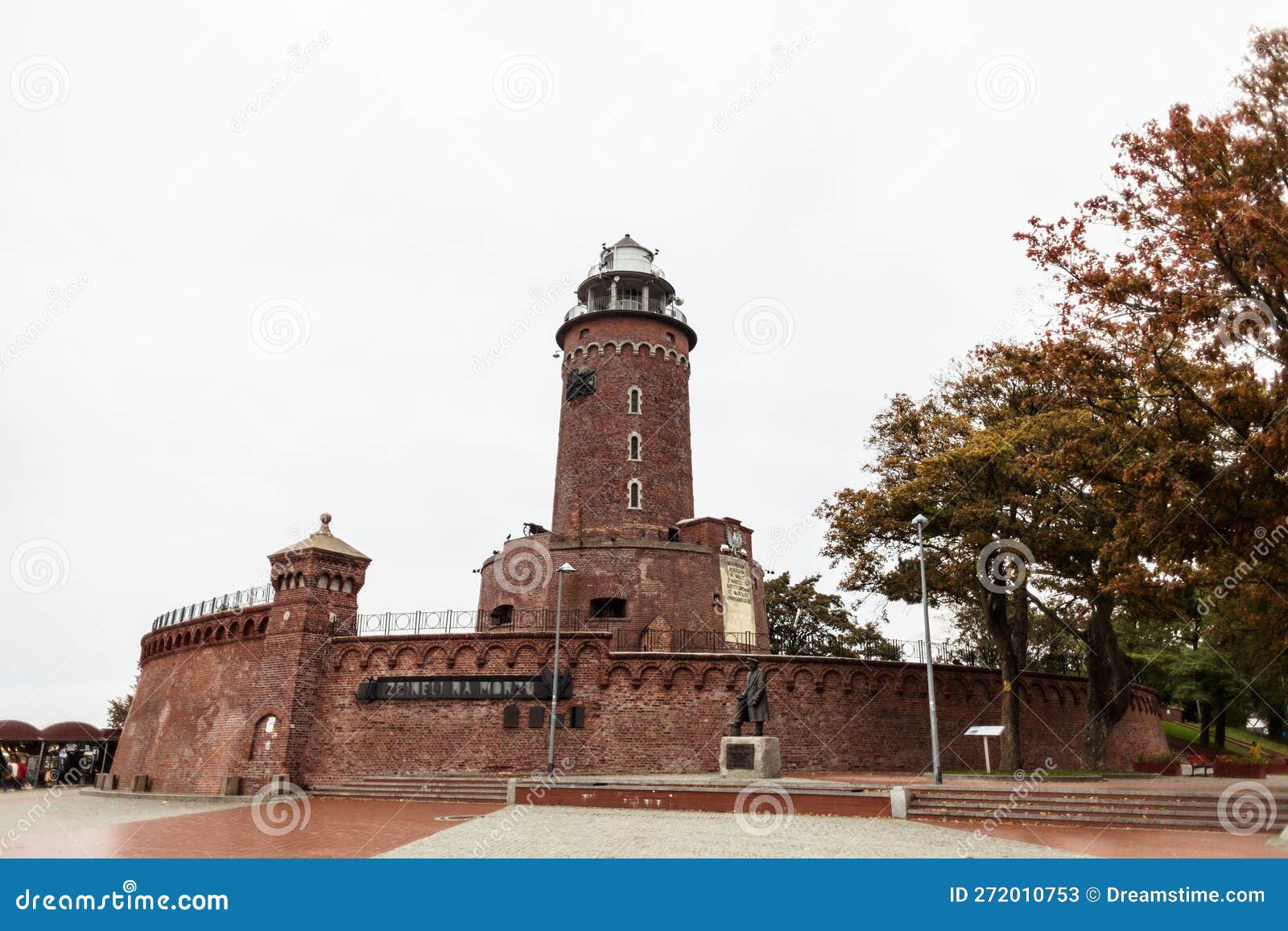 The Lighthouse on the Background of the Sky. Kolobrzeg, Poland ...