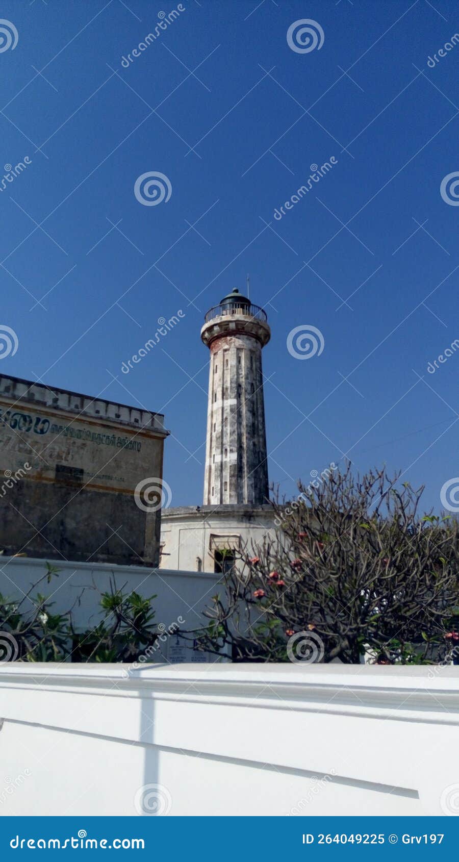 Lighthouse at the Beach Old Architecture Pondicherry India Stock Image ...