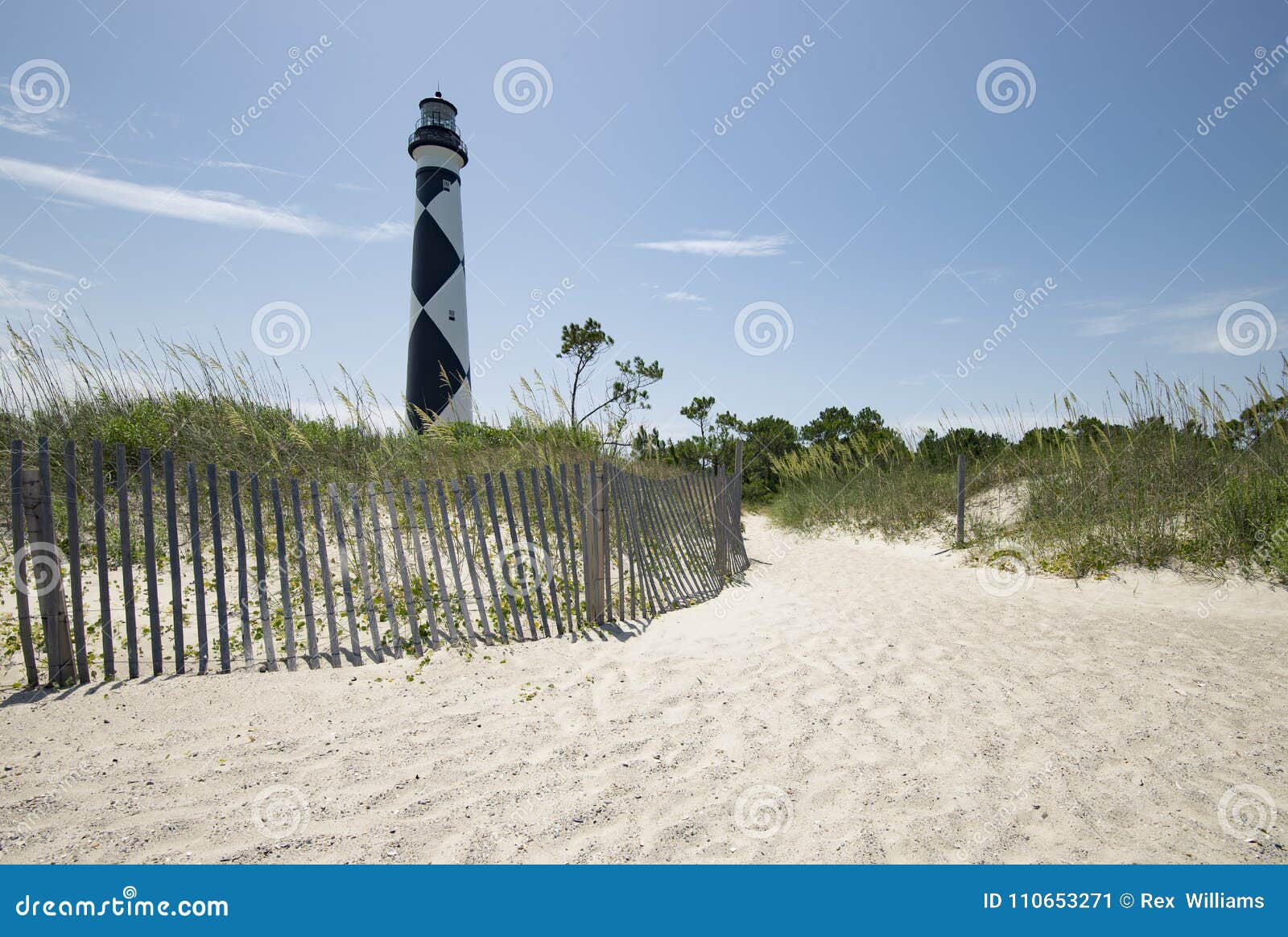 Lighthouse Beach Scene on Ocean Shore Beautiful Landscape Scene Stock ...