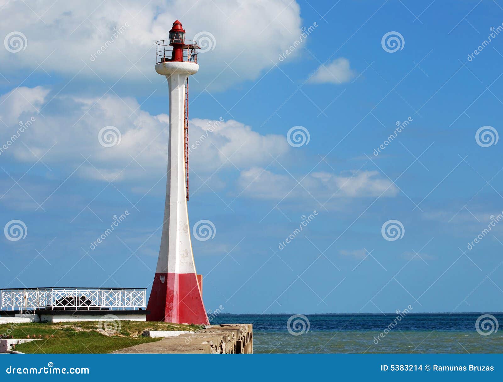 The Lighthouse of Belize stock photo. Image of city, blue - 5383214