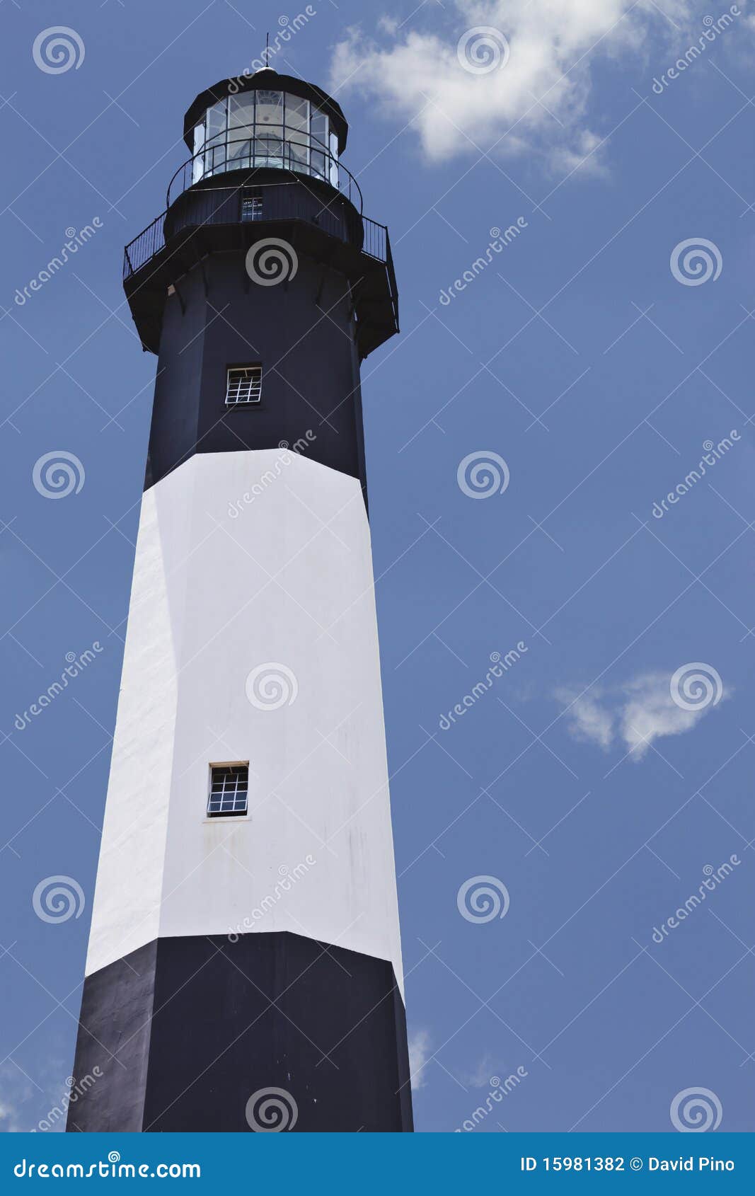 Lighthouse on blue stock photo. Image of coastline, navigation - 15981382