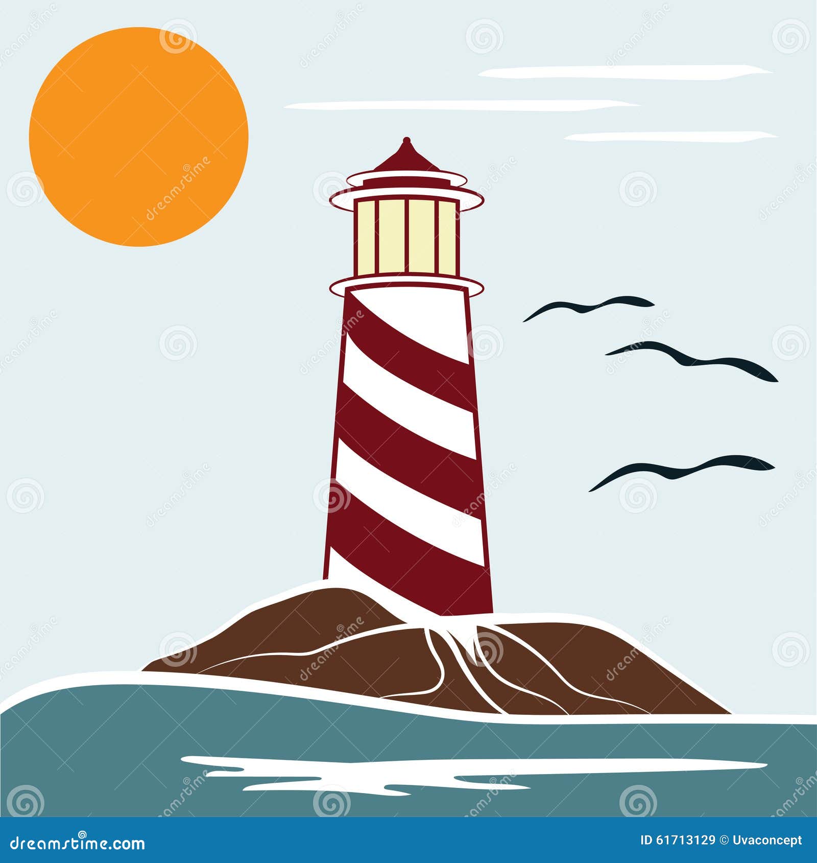 Lighthouse On The Coast Lighthouse Is Infested By A Colony Of Bats That ...