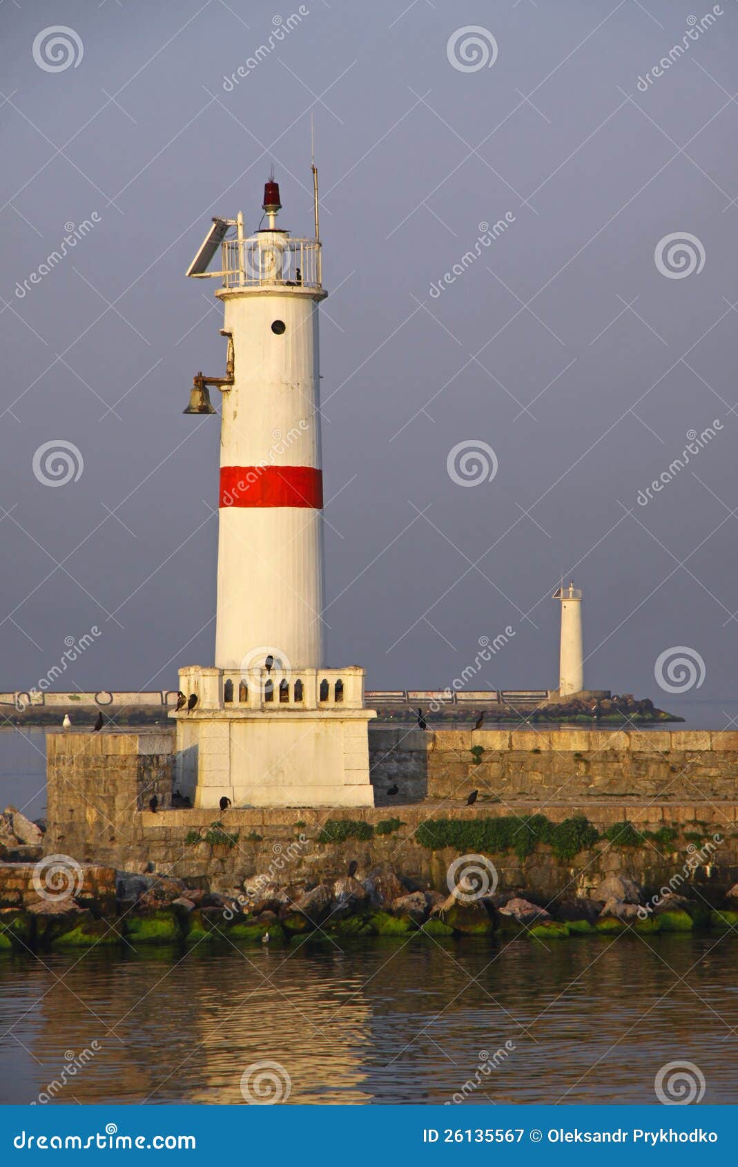 Lighthouse at Bosphorus Strait in Istanbul Stock Image - Image of light ...