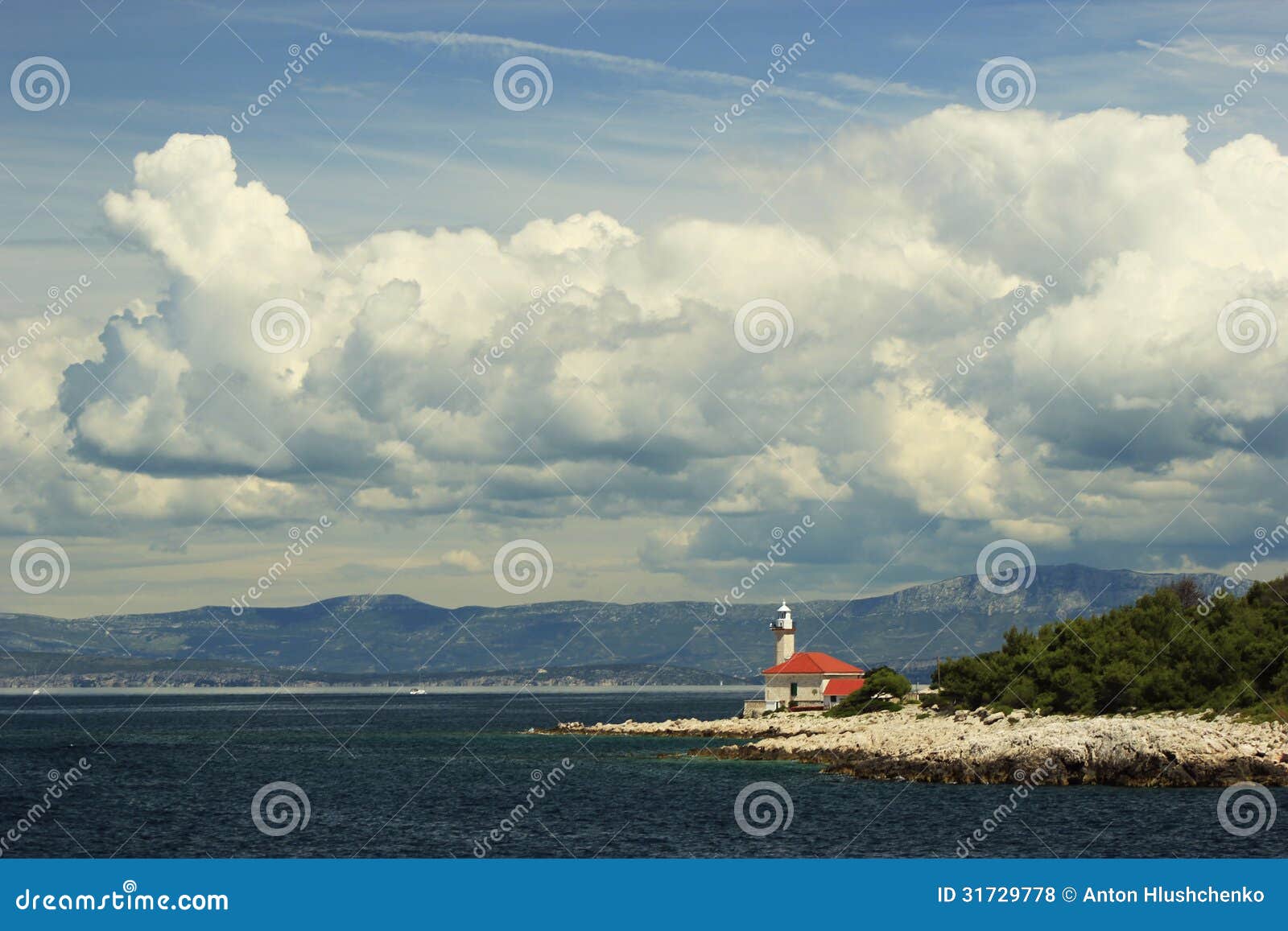Lighthouse on Brac Island Croatia Stock Photo - Image of scenic, travel ...