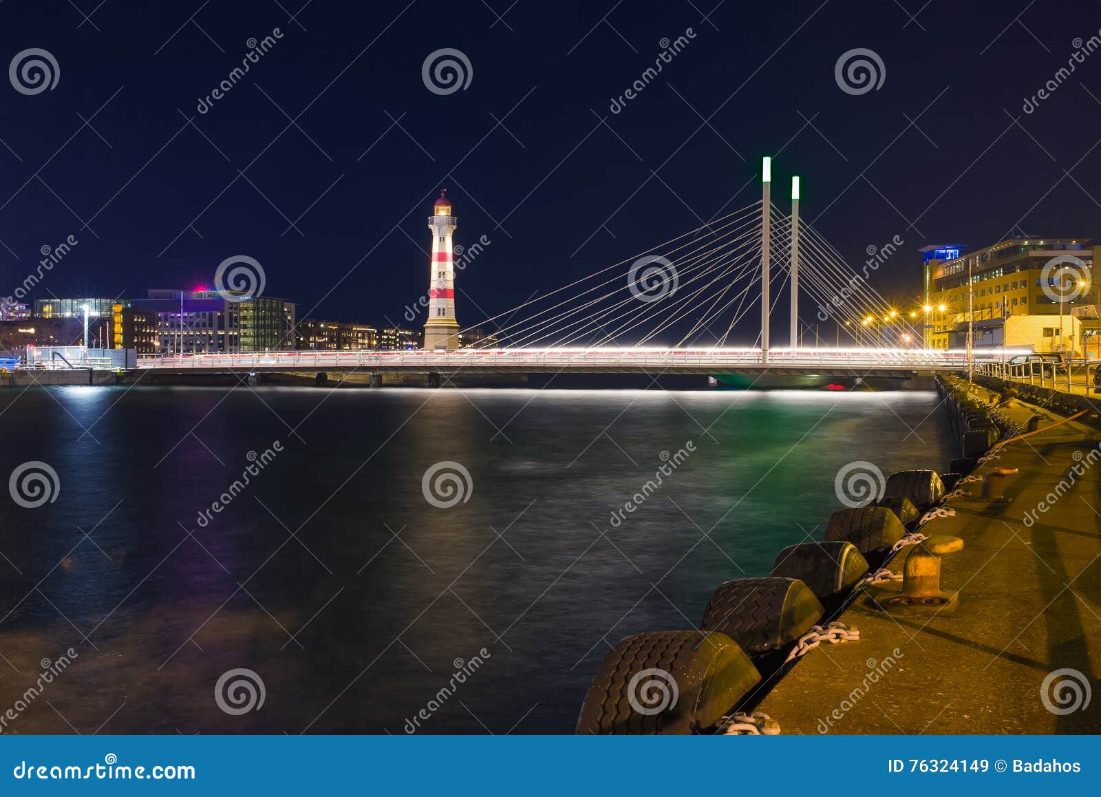 Malmo at night stock image. Image of contemporary, cityscape - 76324149