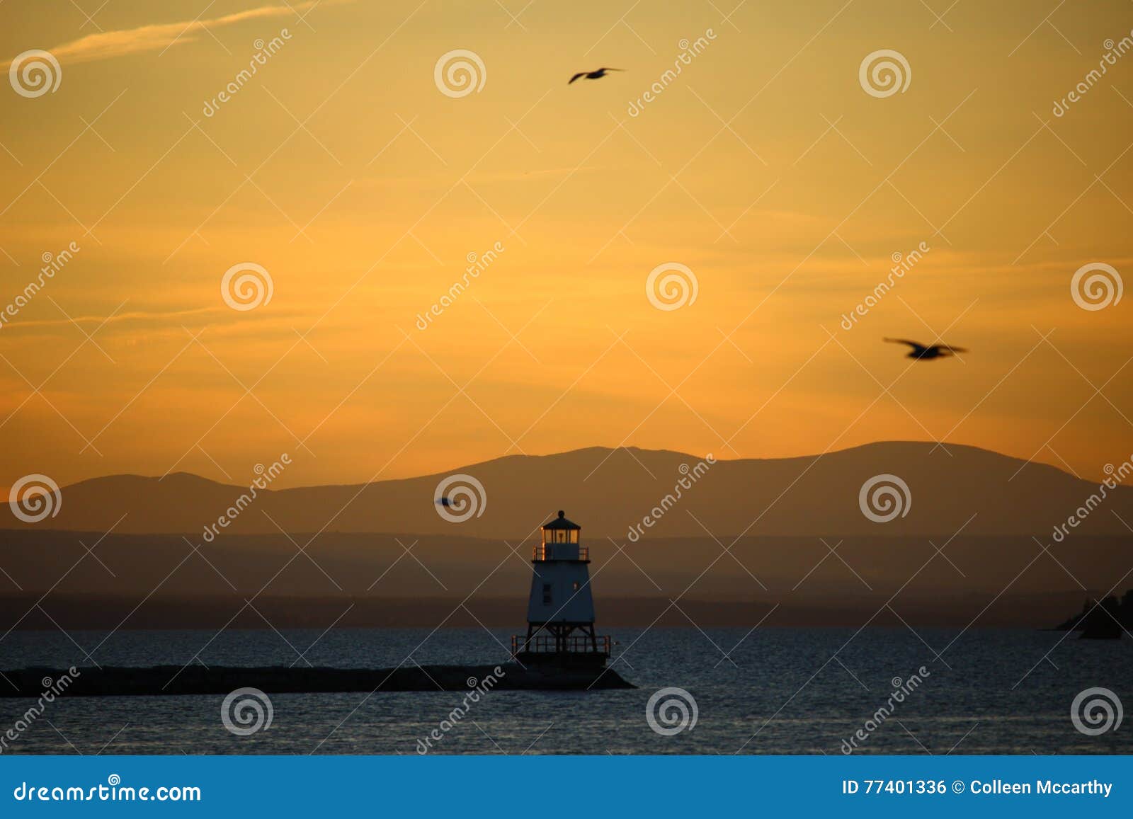 Lighthouse in Burlington stock photo. Image of scenic - 77401336