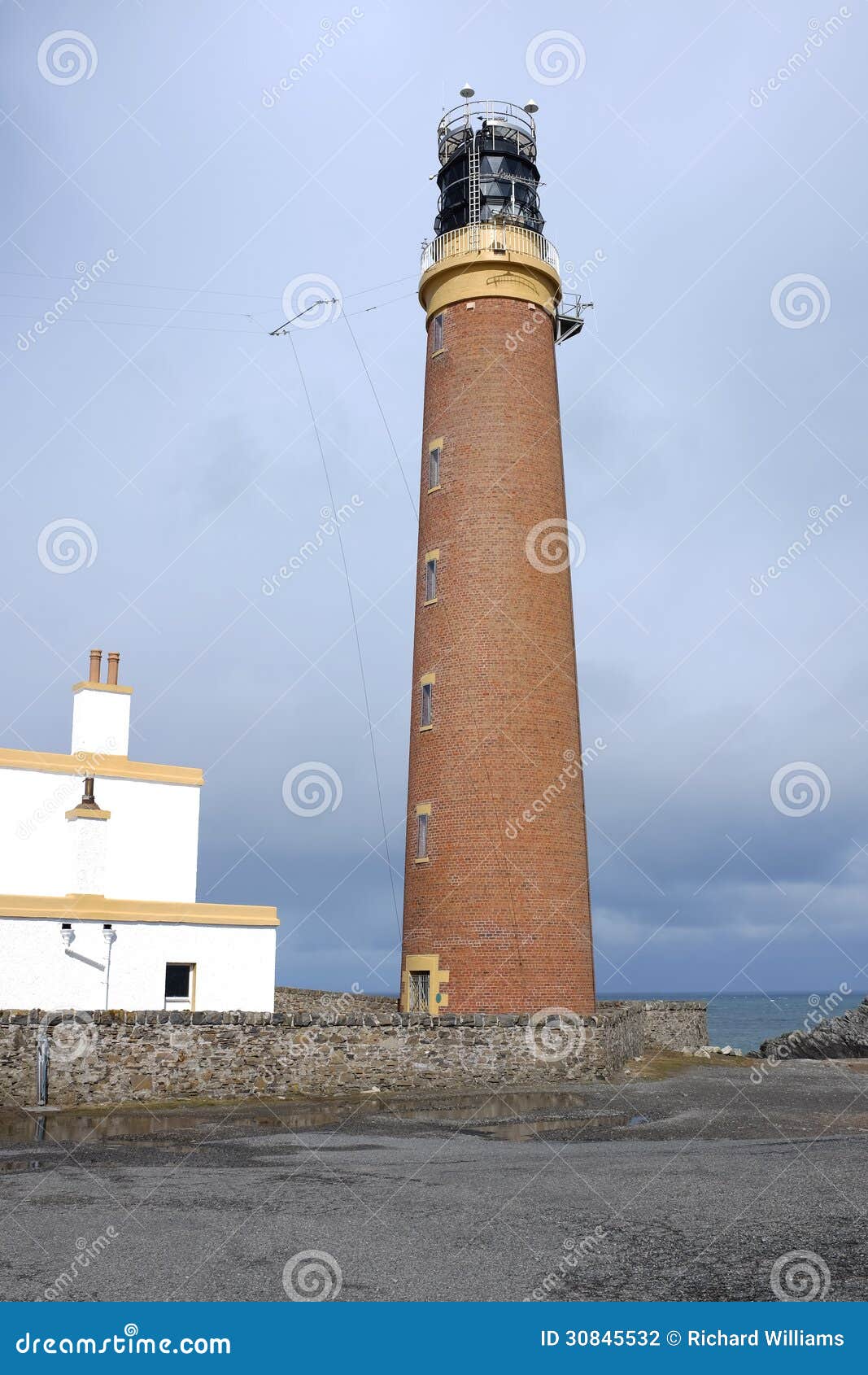 Lighthouse. stock photo. Image of scotland, lewis, moorland - 30845532