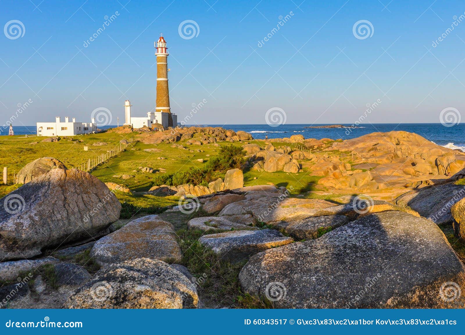 The Lighthouse in Cabo Polonio, Uruguay Stock Image - Image of view ...
