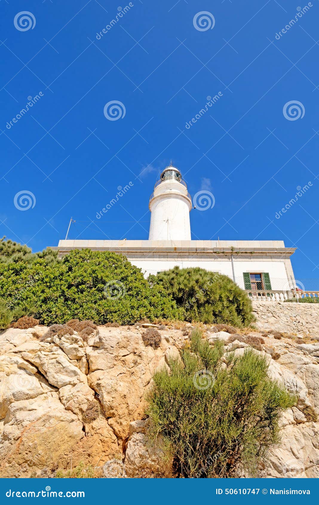 Lighthouse on the Cap De Formentor Stock Image - Image of horizon, raco ...