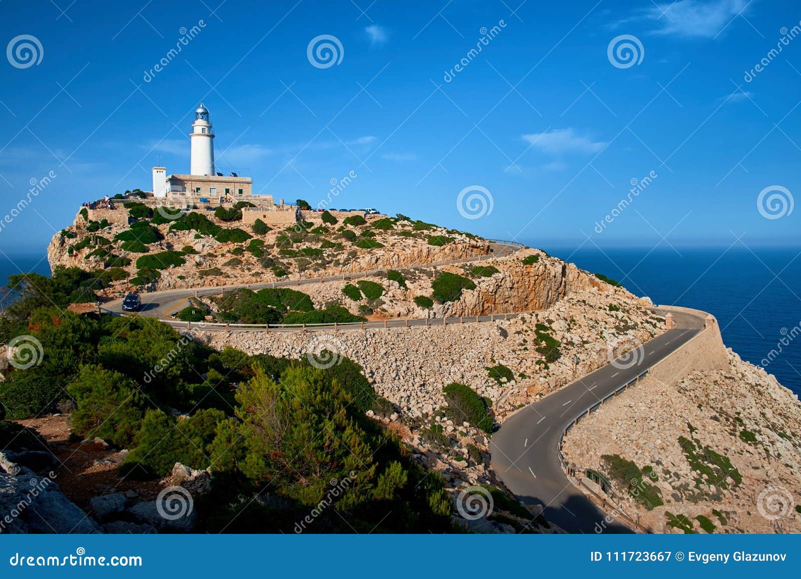 Lighthouse at Cap De Formentor on Majorca while Sunset Stock Image ...