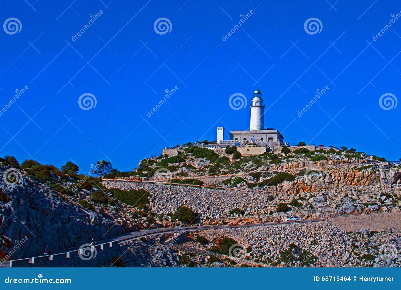 Lighthouse on Cap De Formentor Peninsula on Majorca Spain Stock Photo ...