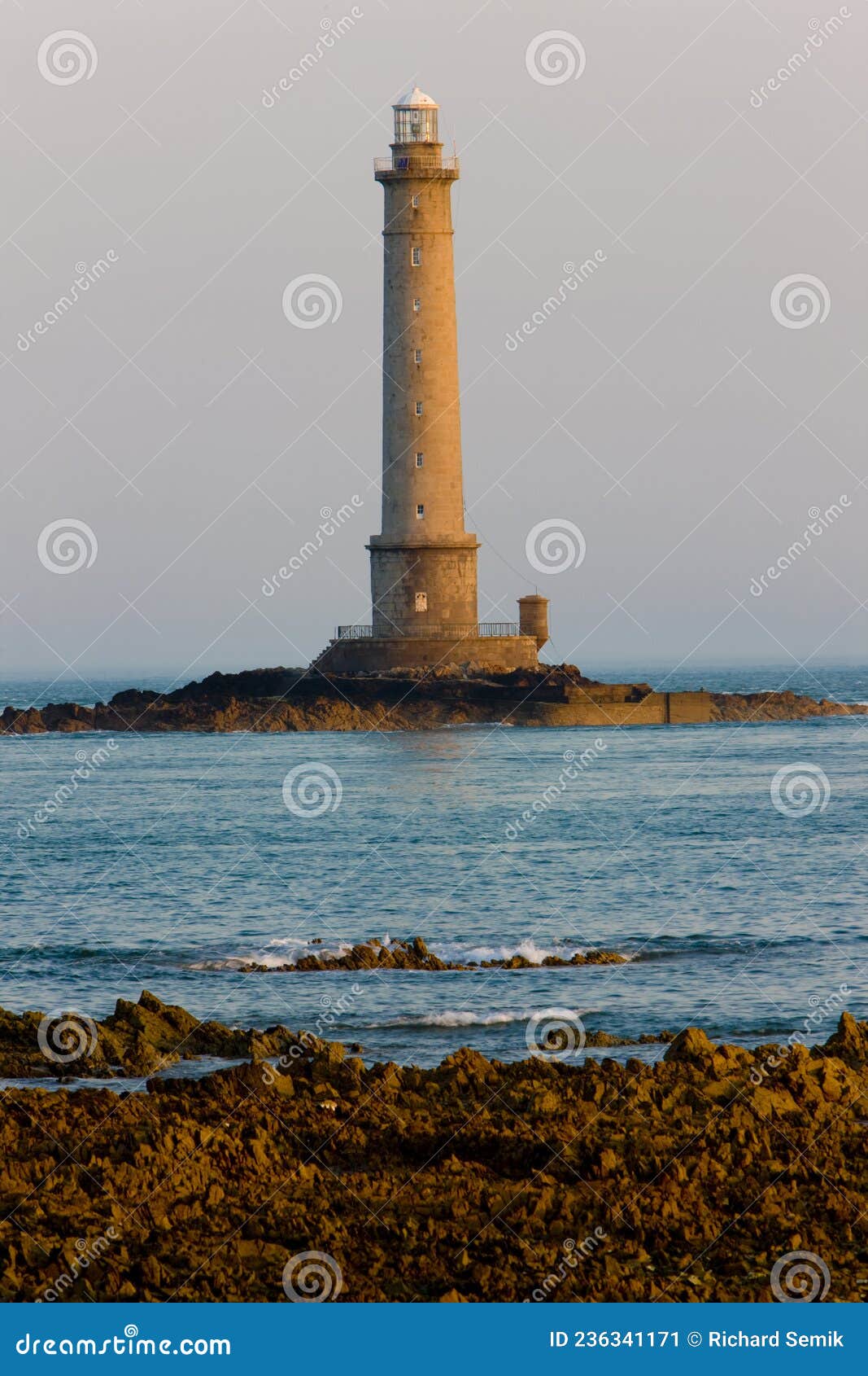 Lighthouse, Cap De La Hague, Normandy, France Stock Image - Image of ...