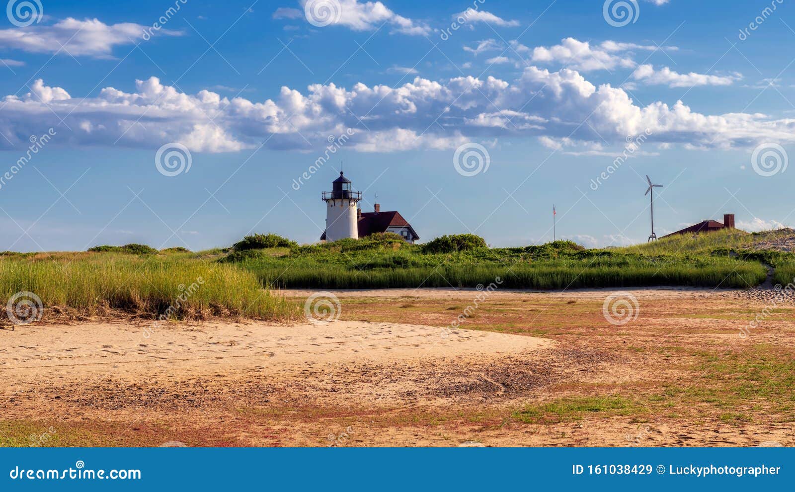 Lighthouse on Cape Cod, Massachusetts, USA Stock Image - Image of ...