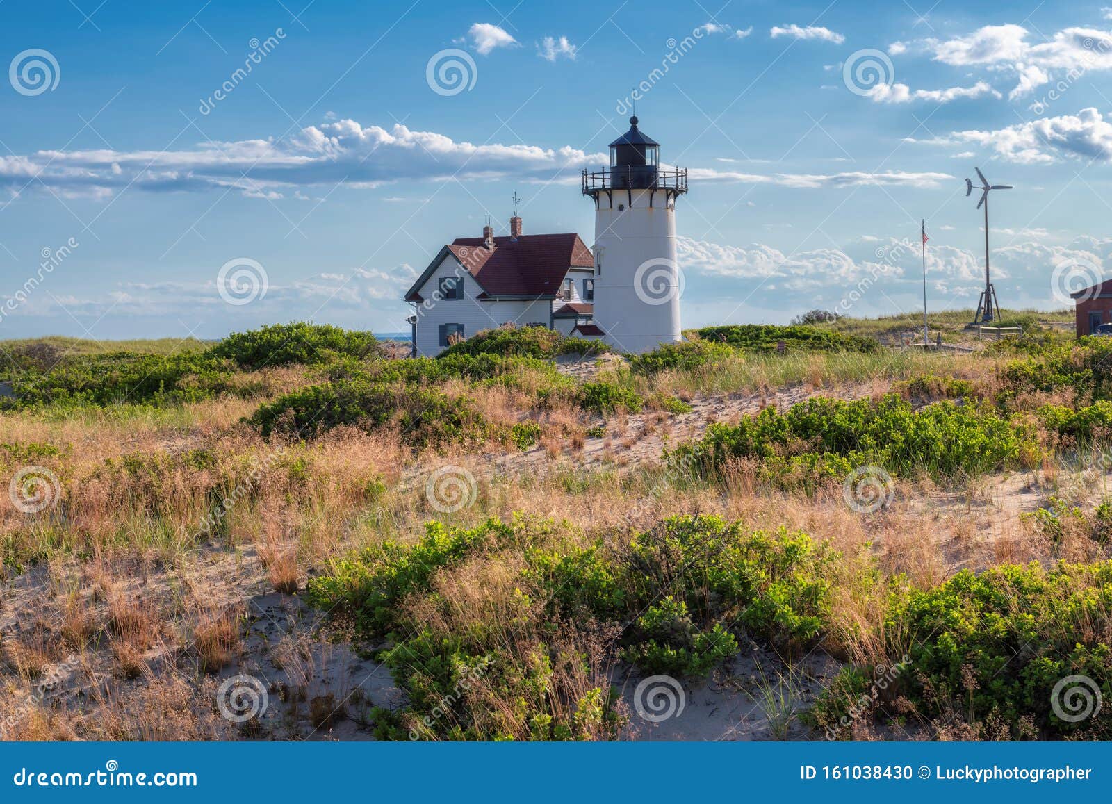 Lighthouse on Cape Cod, Massachusetts, USA Stock Photo - Image of maine ...