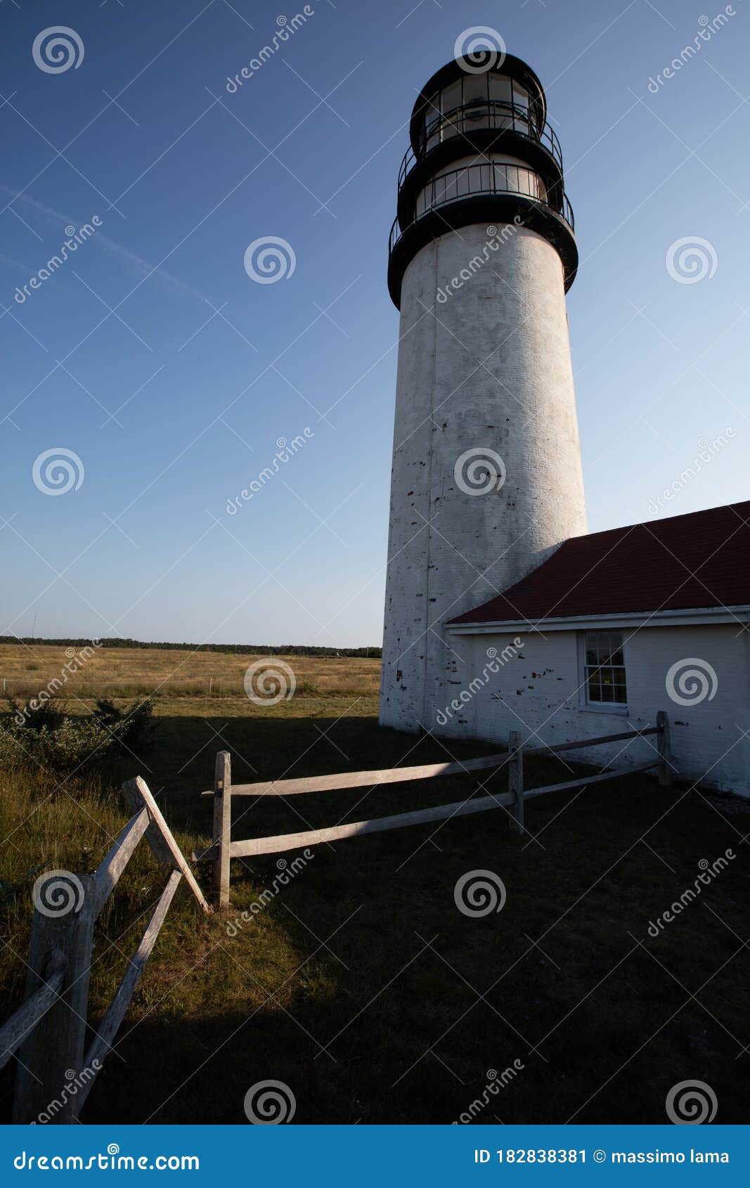 Lighthouse in Cape cod stock image. Image of island - 182838381