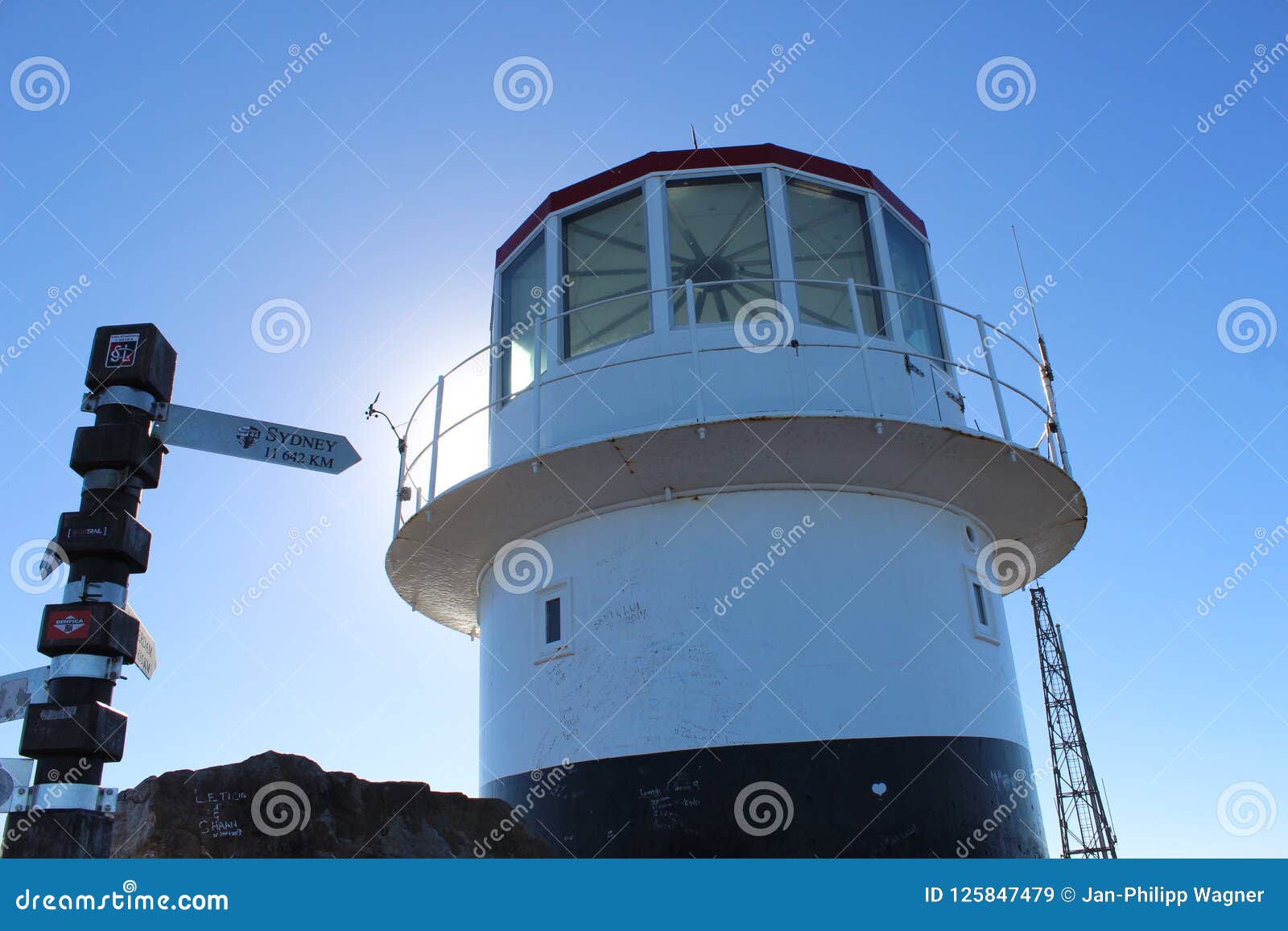 Lighthouse at Cape of Good Hope Stock Image - Image of showing, point ...