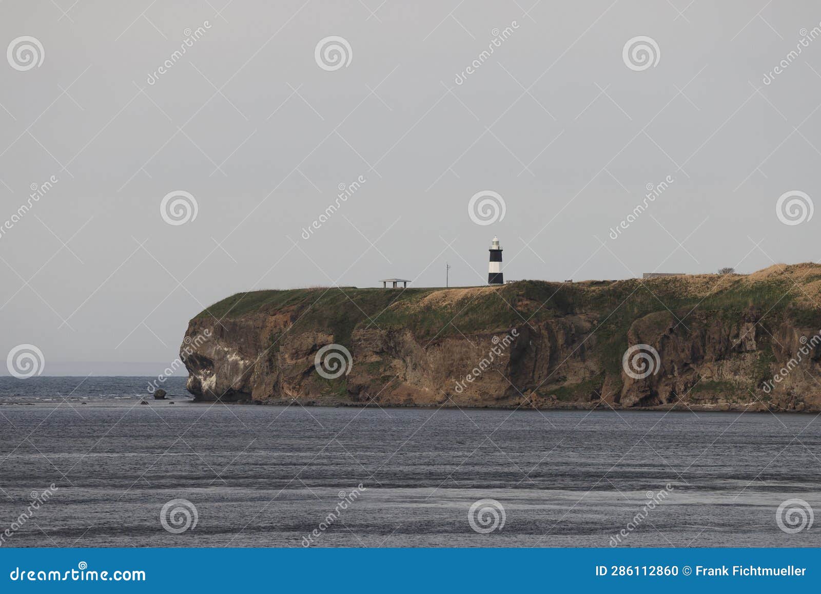 Lighthouse in Cape Notoro, Hokkaido Stock Photo - Image of abashiri ...
