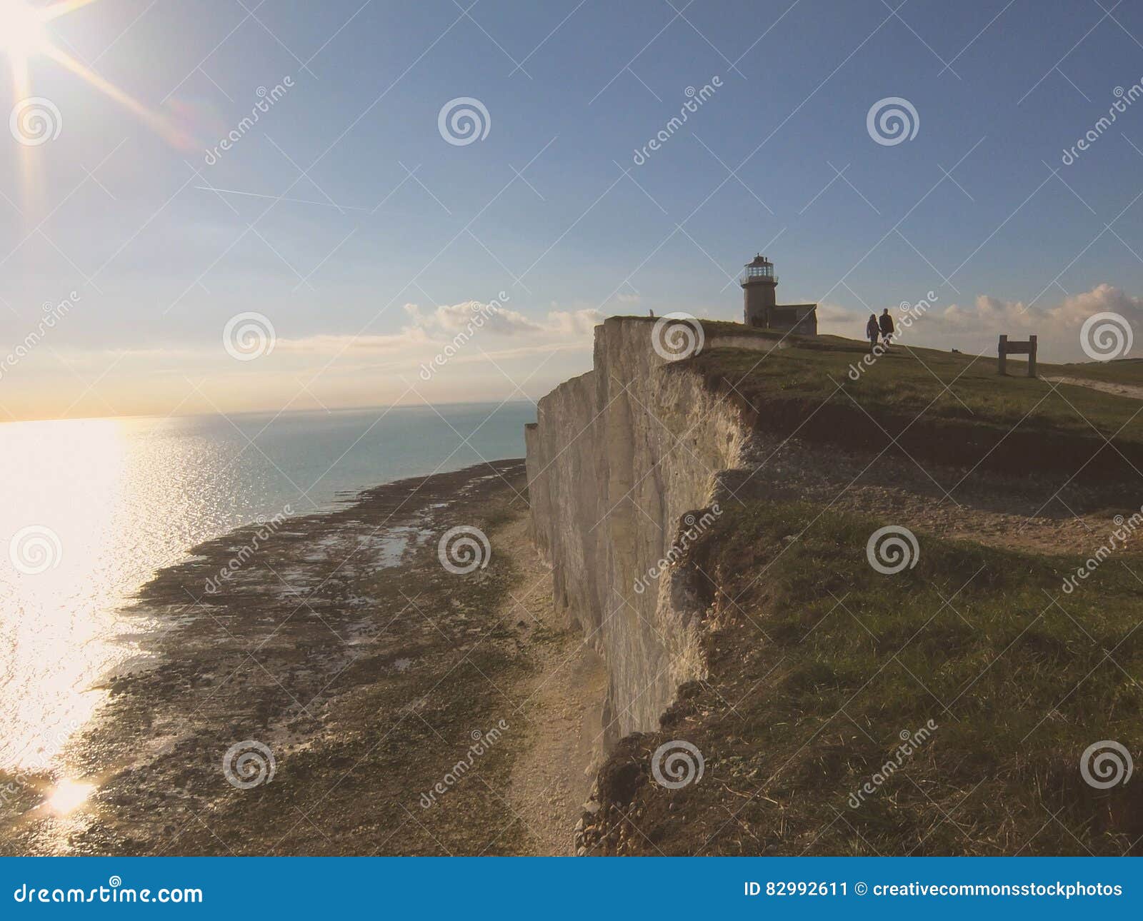 Lighthouse On Cliff Picture. Image: 82992611
