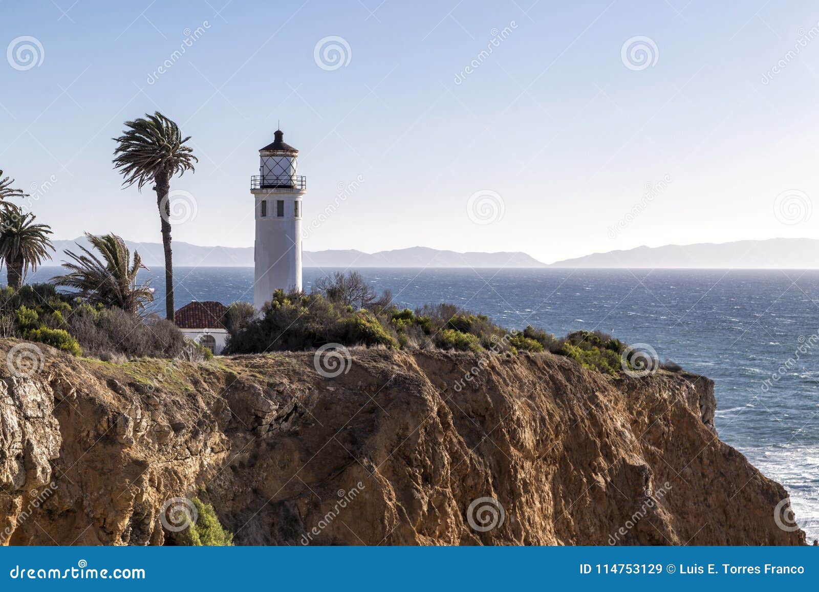 The Lighthouse on the Cliff Stock Image - Image of coast, rocky: 114753129