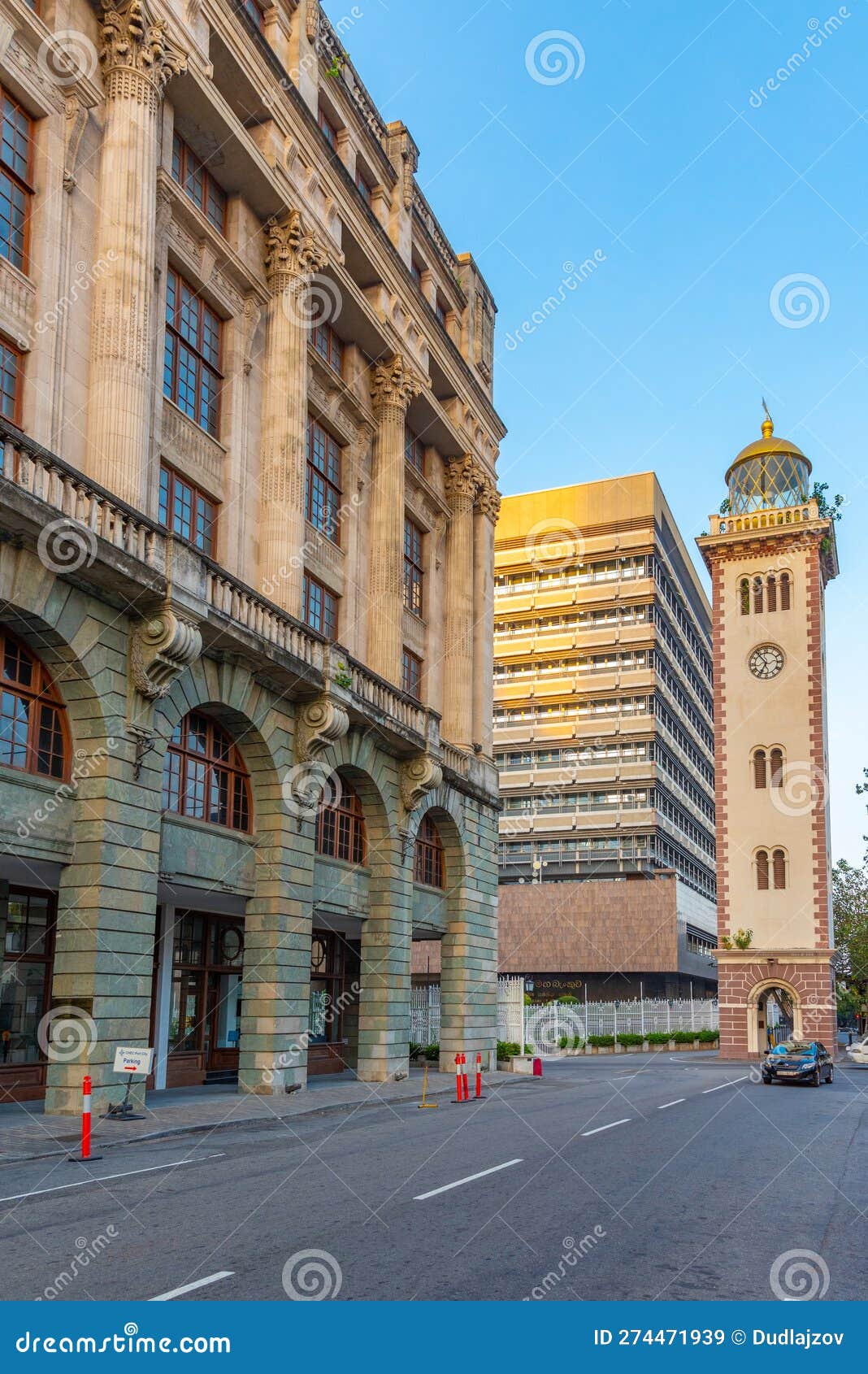 Lighthouse Clock Tower at Colombo, Sri Lanka Editorial Stock Image ...
