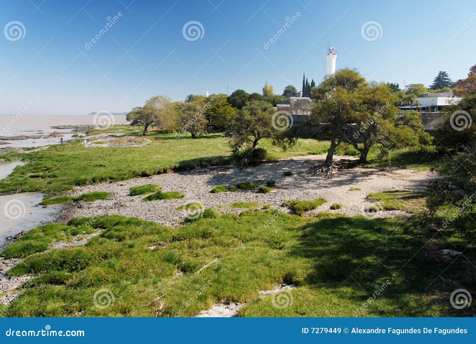 Lighthouse in Colonia Del Sacramento Uruguay Stock Image - Image of ...