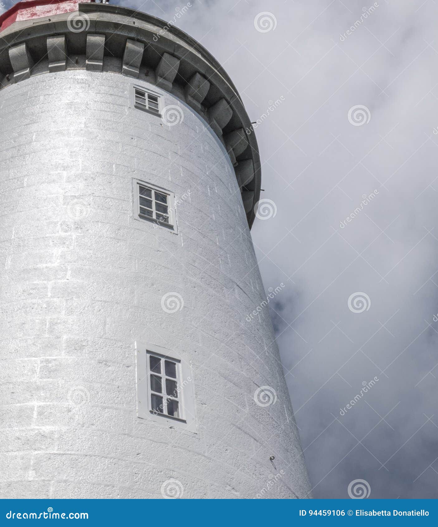 Lighthouse Detail with Windows Stock Photo - Image of life, coast: 94459106